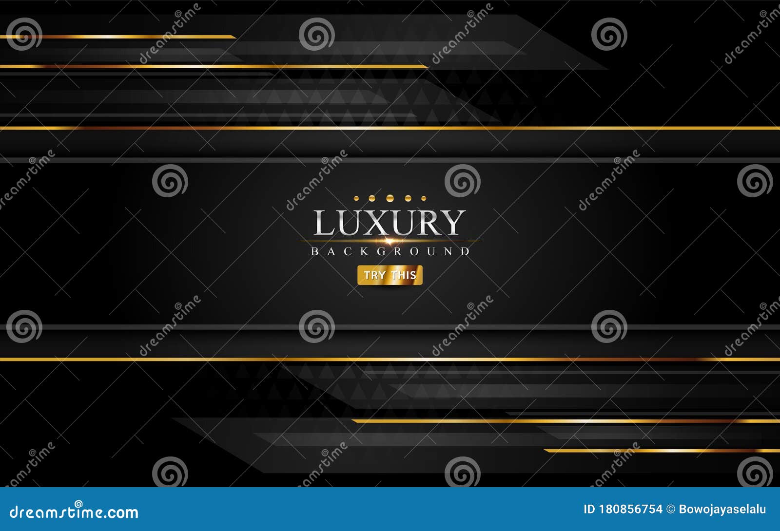 Modern Black Luxury Background with Golden Lines Element Stock Vector ...
