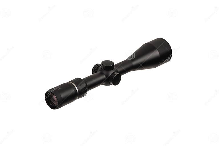 Modern Black Optical Sight. Optical Device for Aiming at Long Distances ...