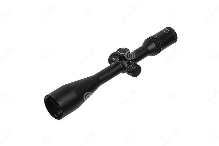 Modern Black Optical Sight. Optical Device for Aiming at Long Distances ...