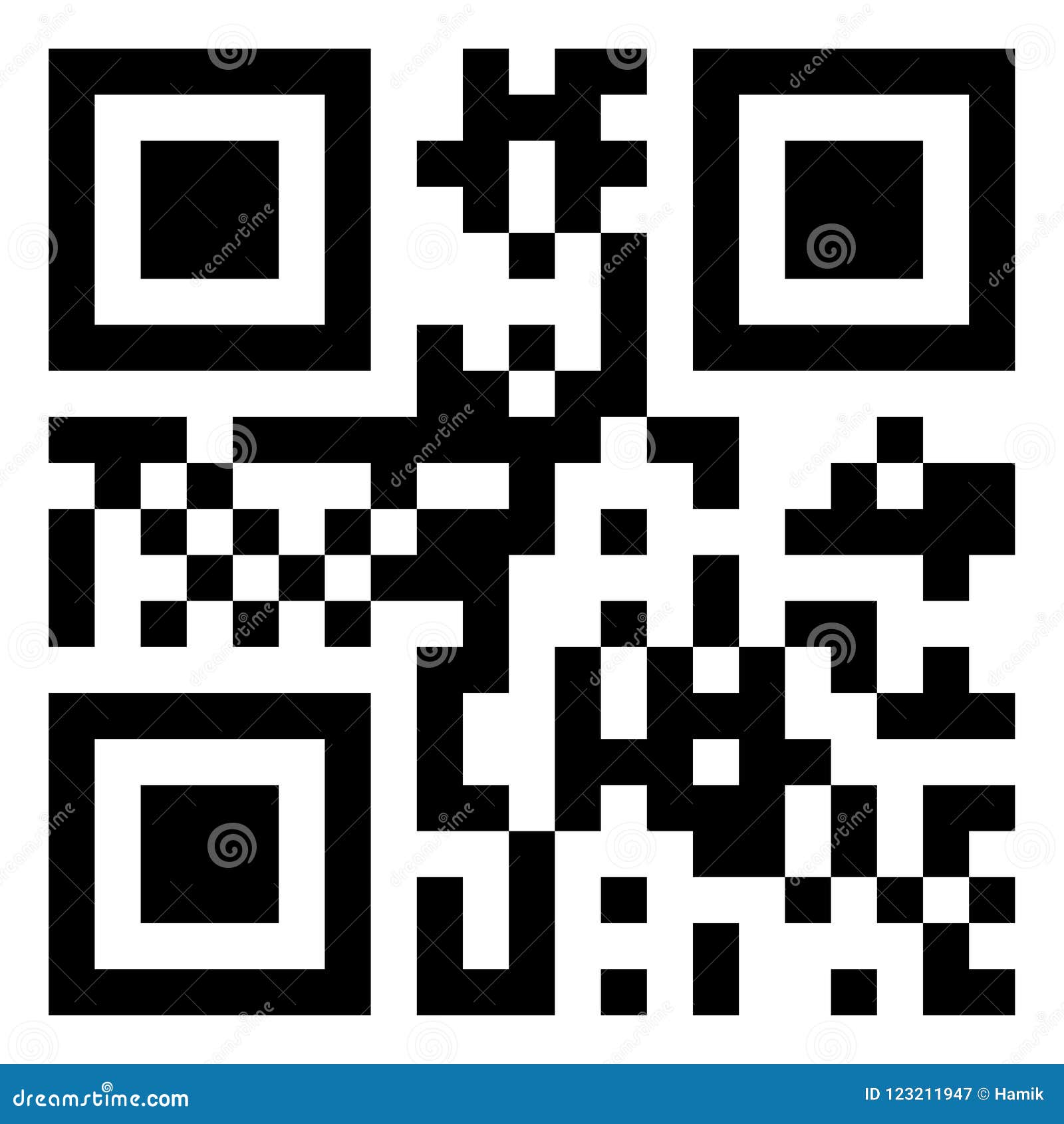 Modern QR code stock vector. Illustration of code, technology - 123211947