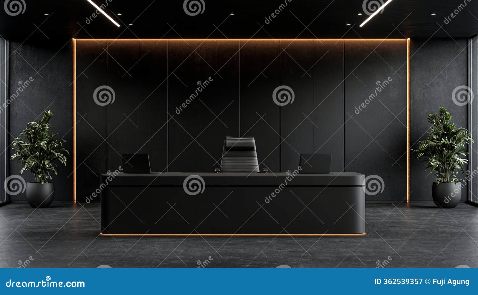 Black Reception Desk Stock Photo | CartoonDealer.com #77210910