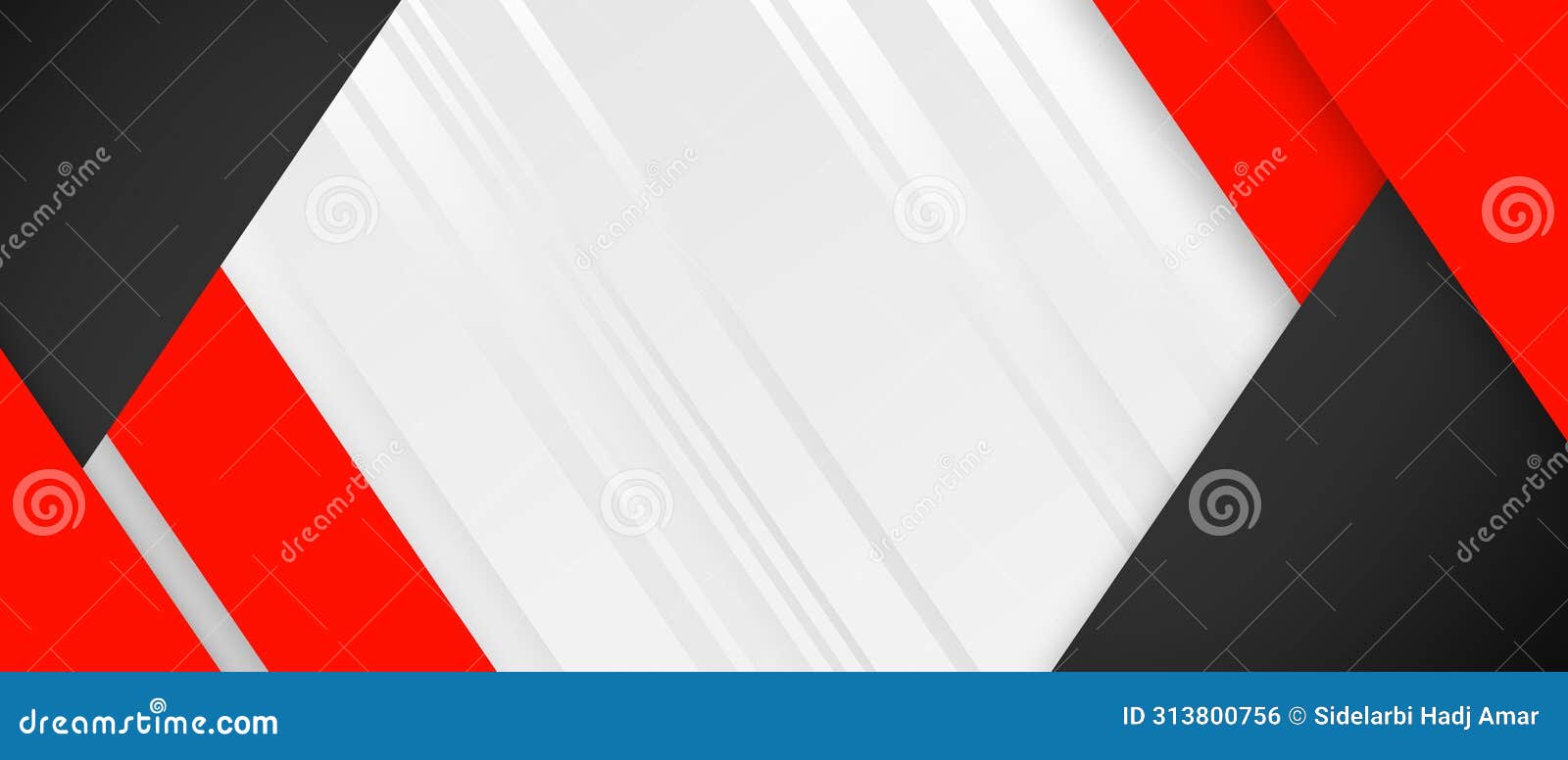 Modern Black and Red Banner Background Stock Illustration ...