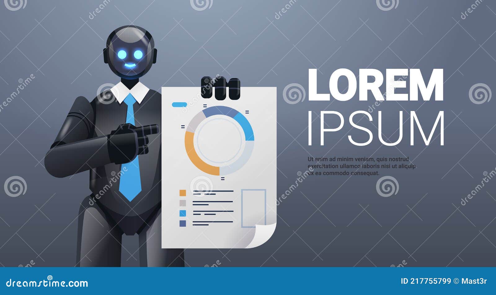 Modern Black Robot Analyzing Statistics Diagram Financial Data ... Modern Black Robot Analyzing Statistics Diagram Financial Data ...