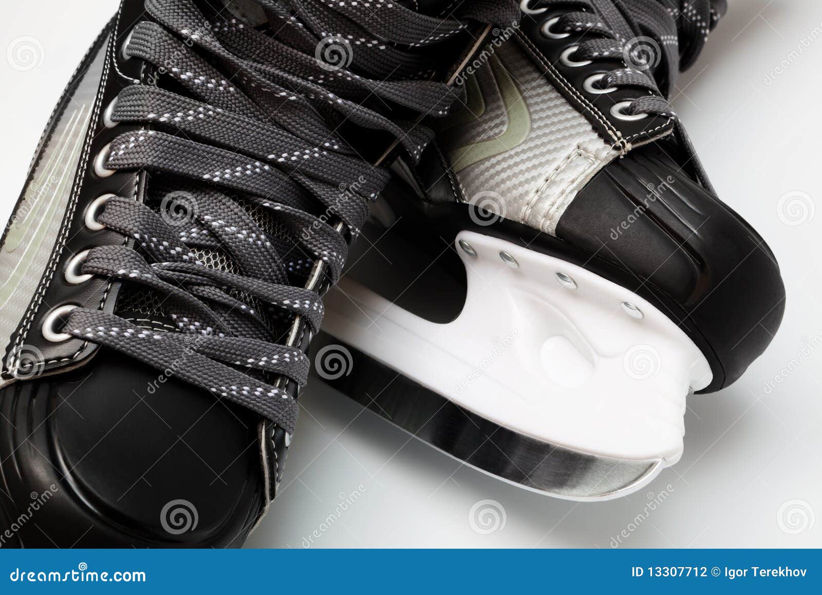 Modern black skates stock photo. Image of skating, rink - 13307712