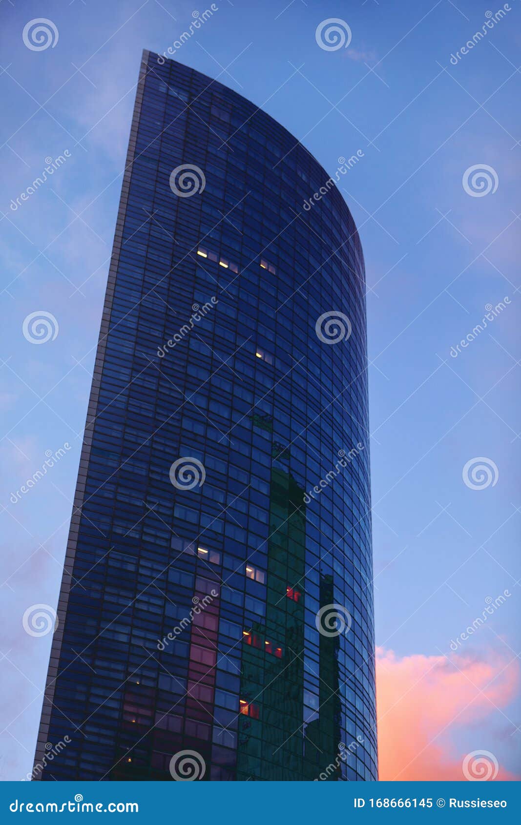 Modern black skyscrapers stock image. Image of architecture - 168666145