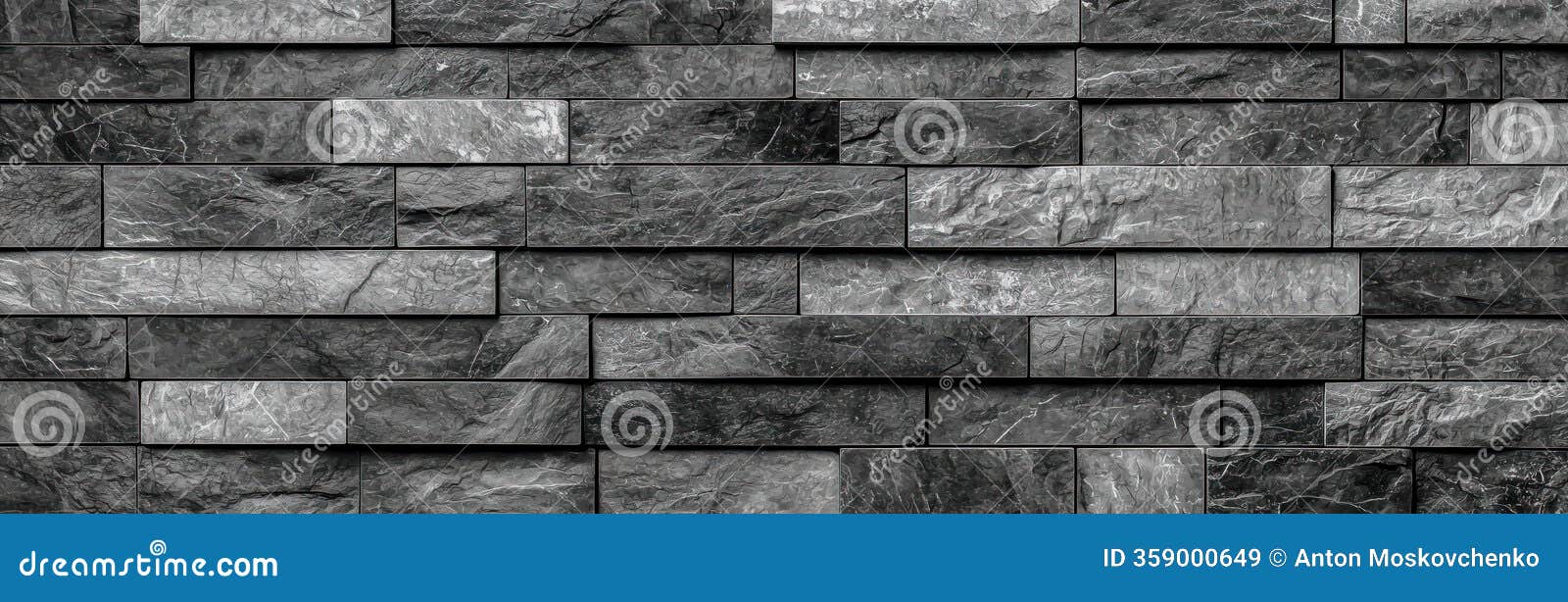 Modern Black Stone Cladding Wall Tiles Creating Seamless Texture Stock ...