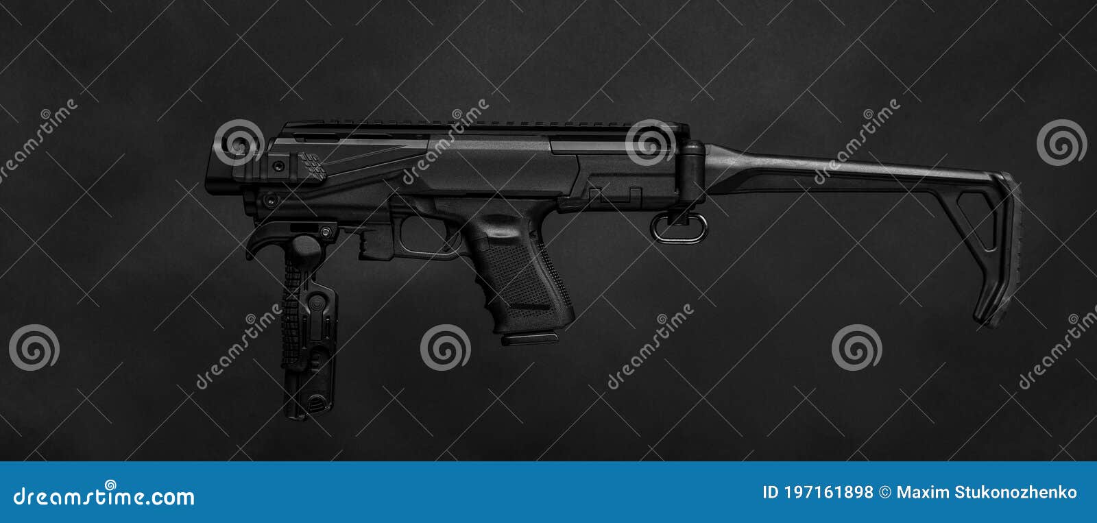 Modern Submachine Gun Royalty-Free Stock Photo | CartoonDealer.com ...