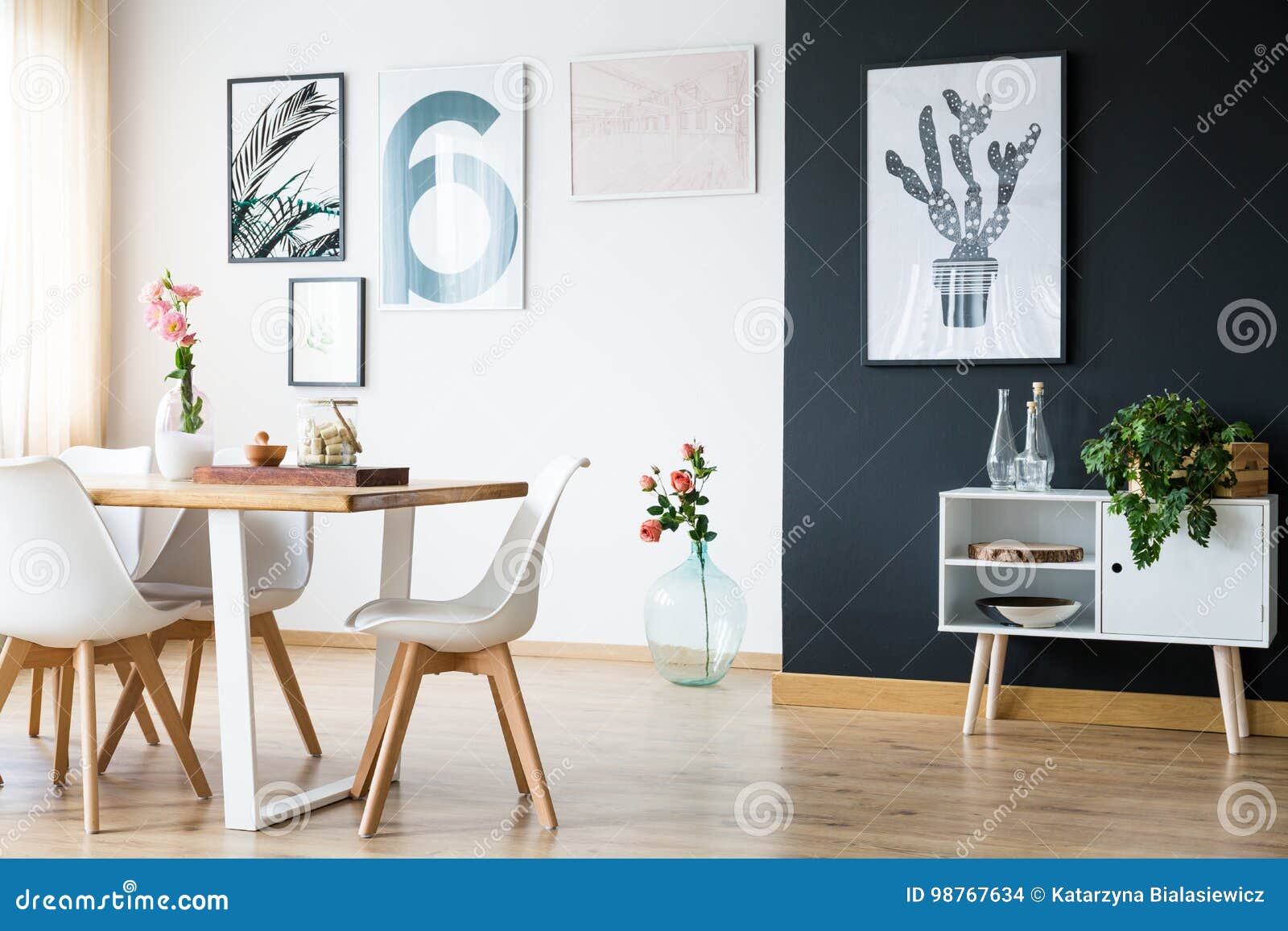 Modern House Bright Interior Stock Photo - Image of floor, decor: 98767634