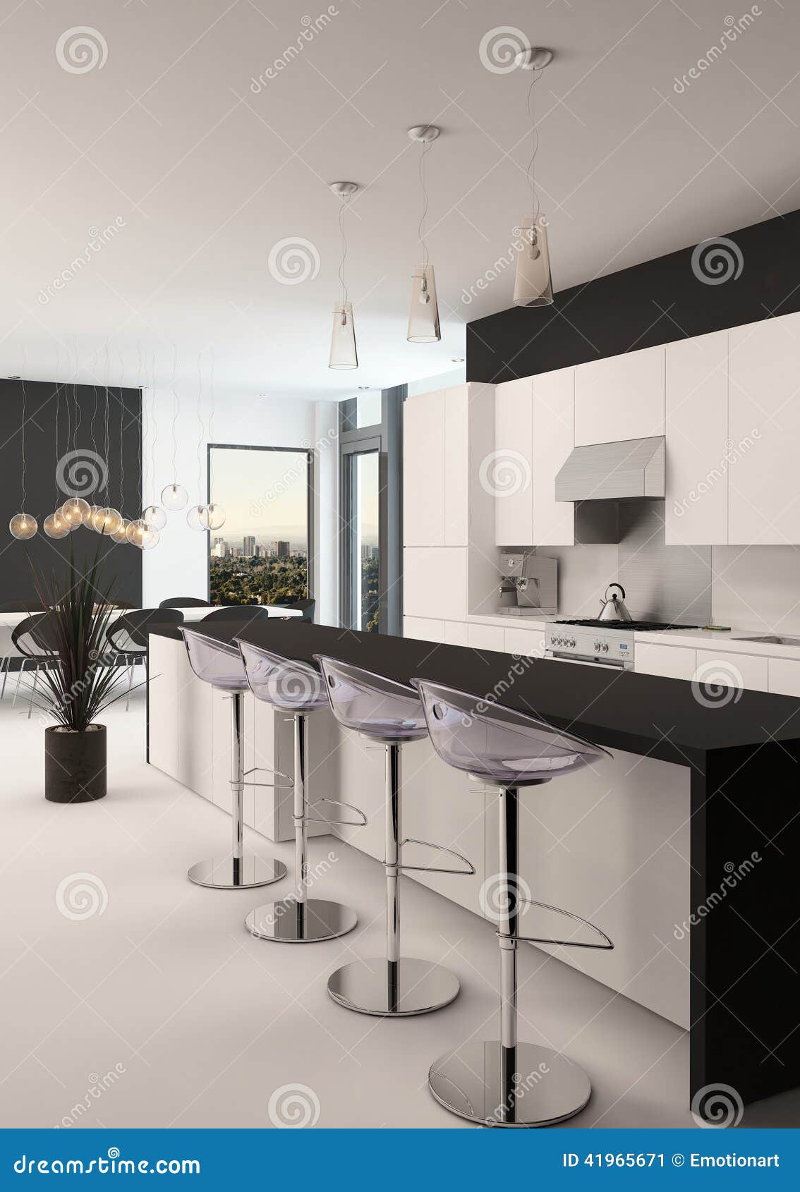 Modern Bar Counter Black