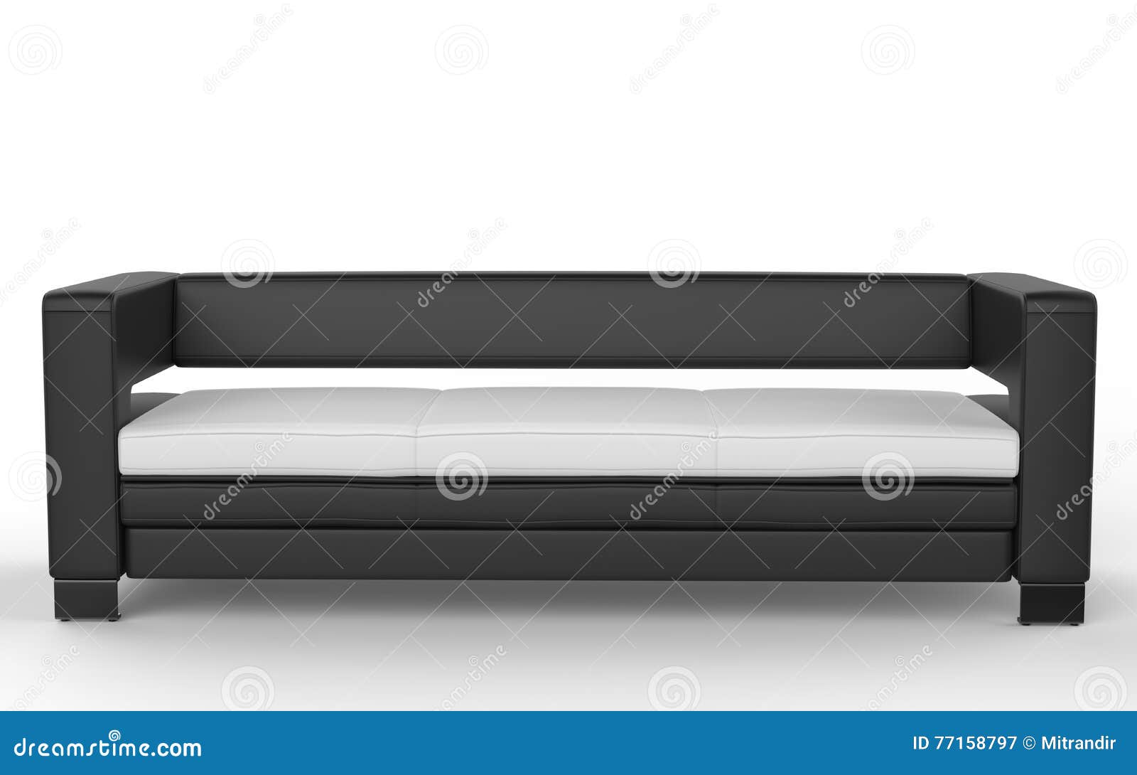 Sofa Front View, Hand Drawn Doodle, Drawing In Gravure Style Royalty ...