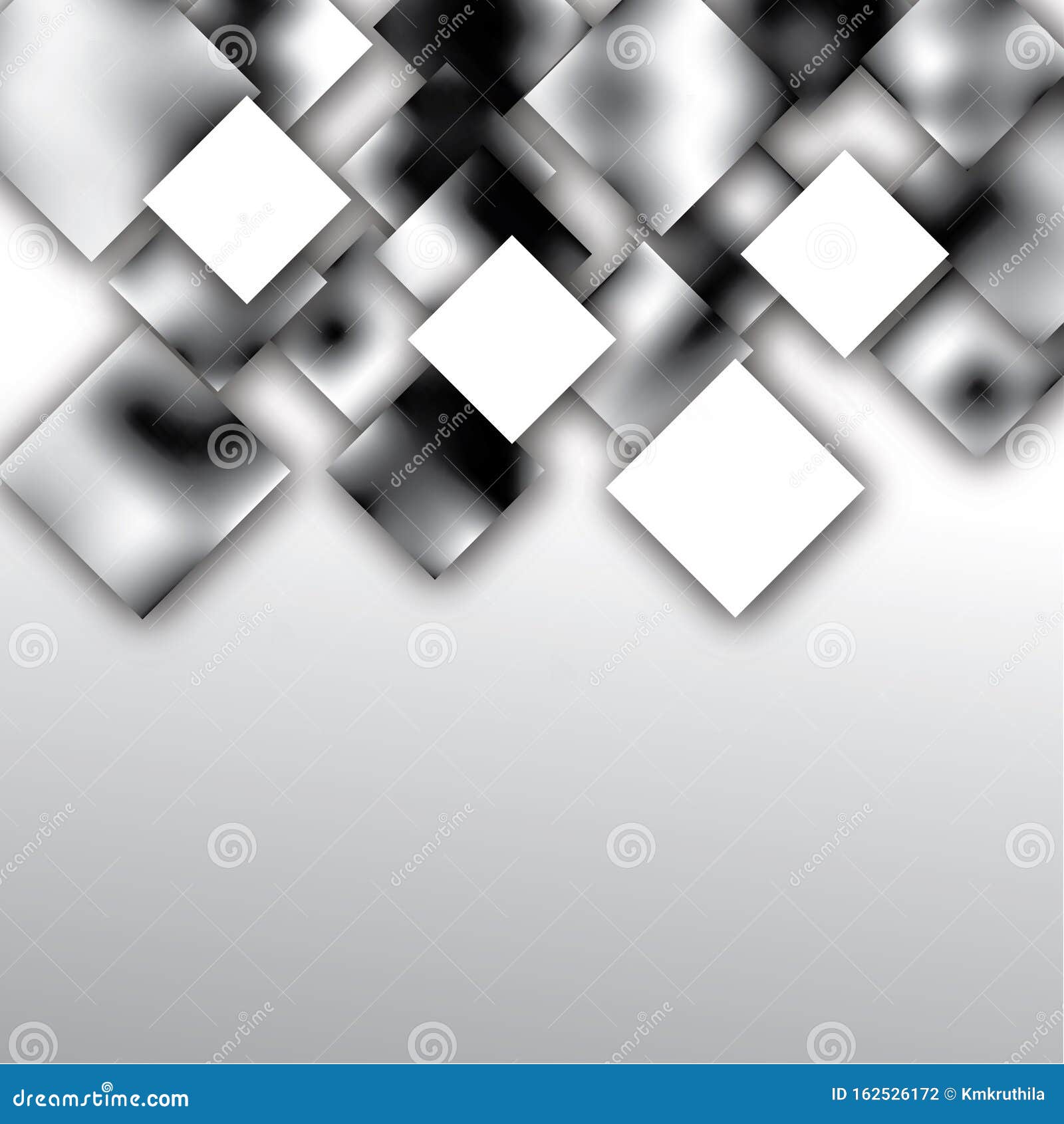 Modern Black and White Square Background Stock Vector - Illustration of ...