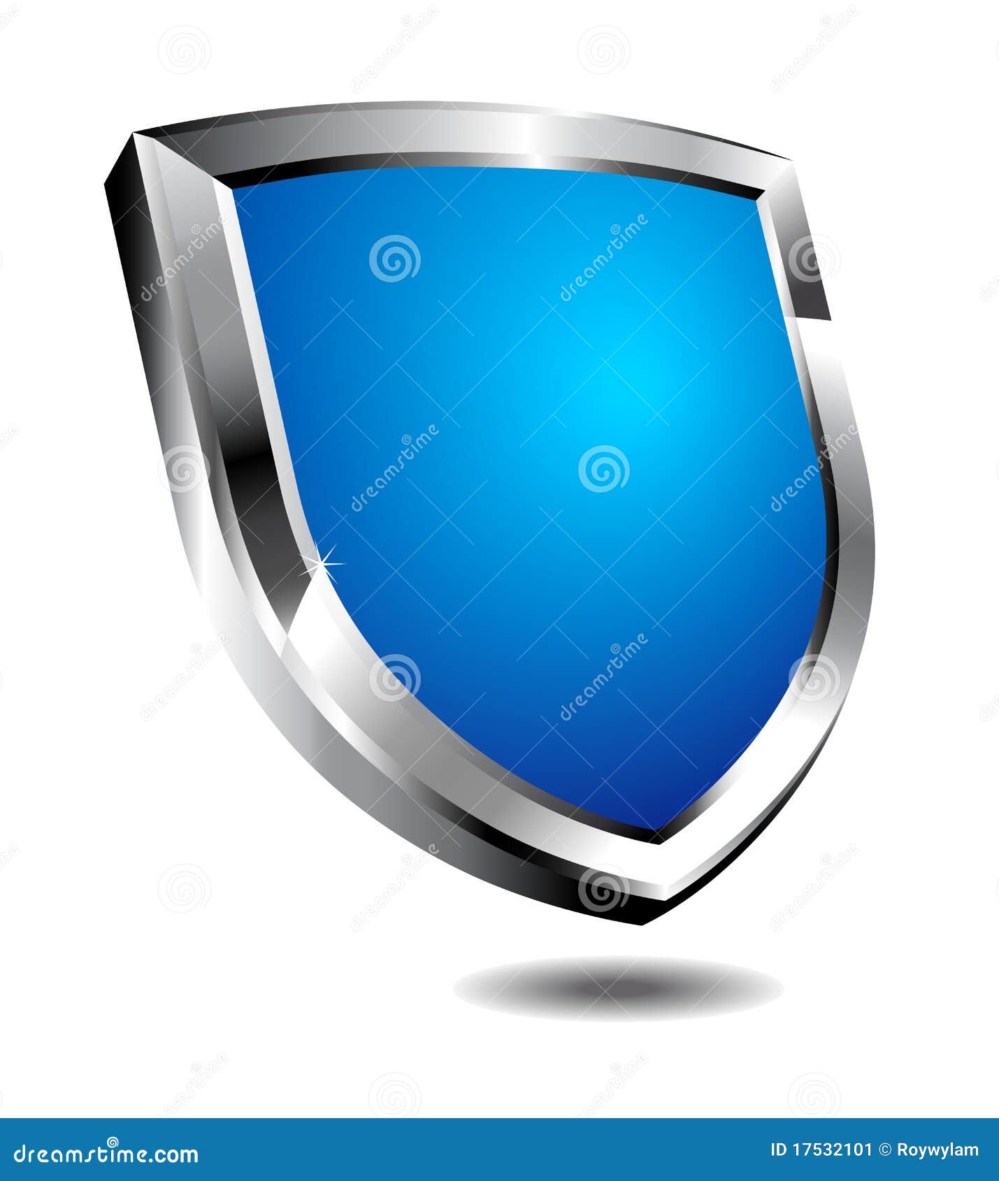 Modern Blauw Schild vector illustratie. Illustration of klantenkring ...