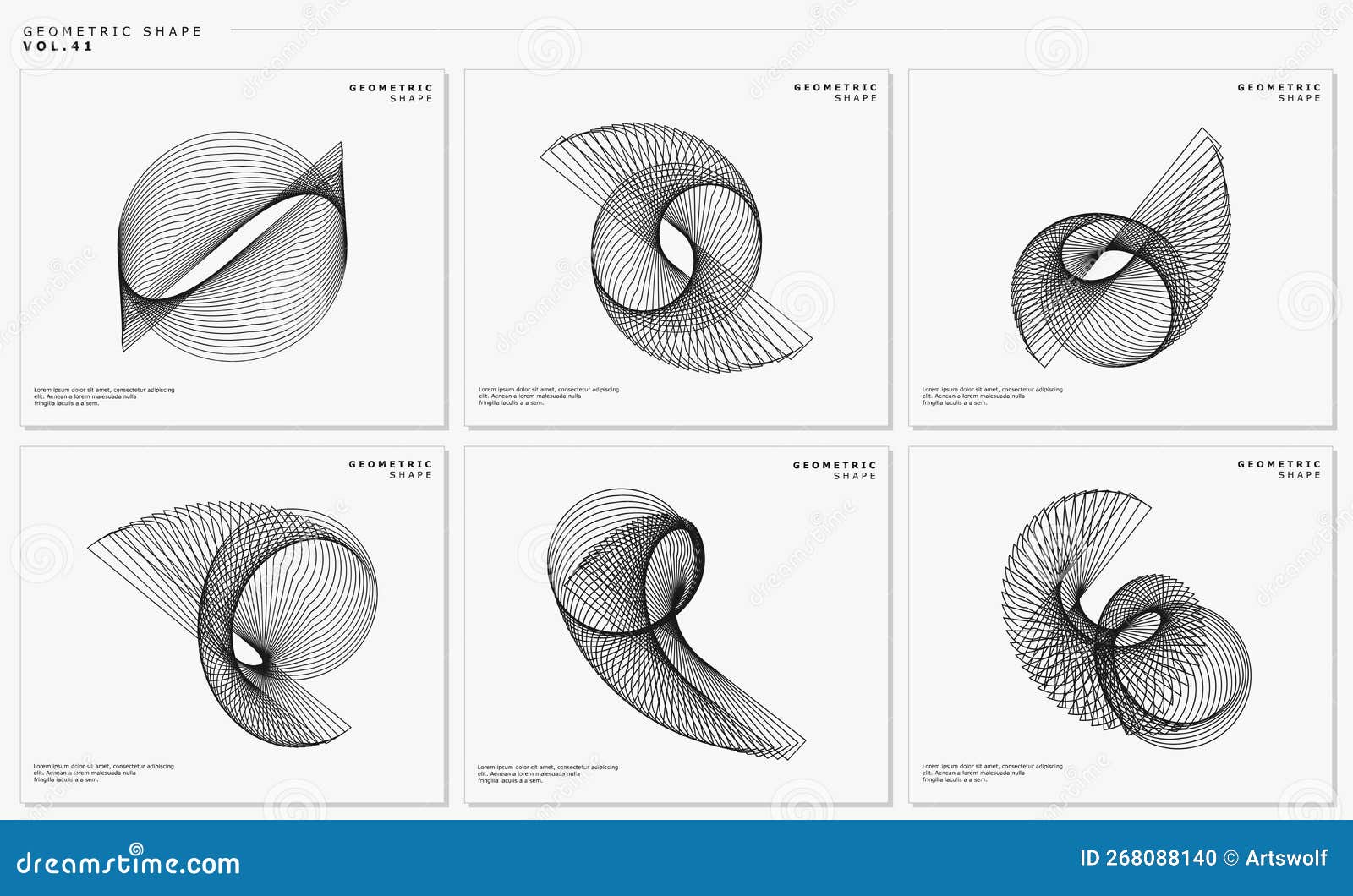 Modern Blend Lines Abstract Vector Set. Dynamic Line Vector Design ...