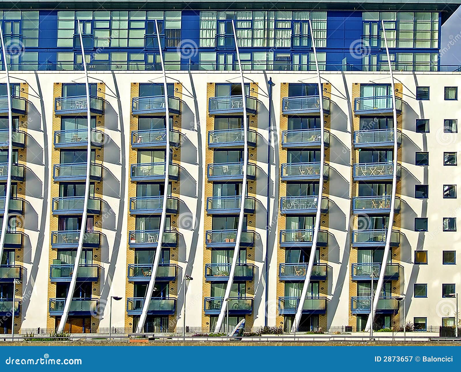 Modern block stock image. Image of apartments, building - 2873657