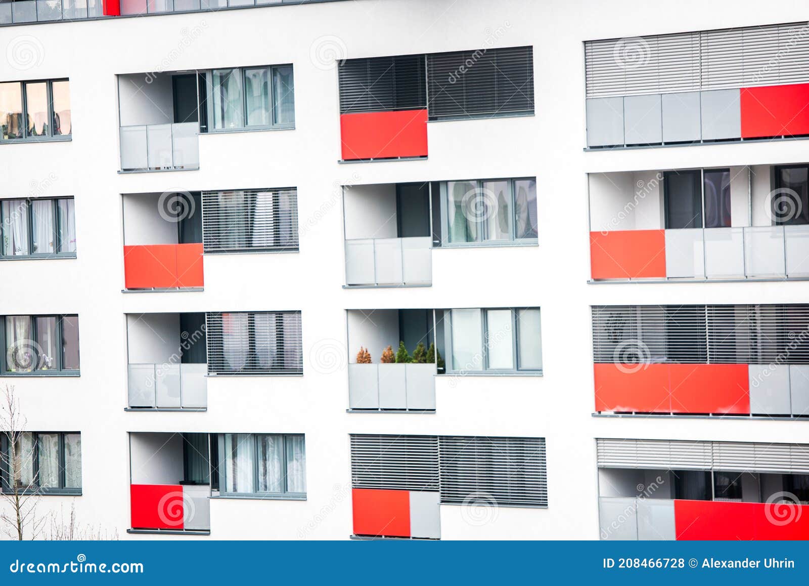 Modern Block of Flats , Luxury Apartment Building. Stock Photo - Image ...