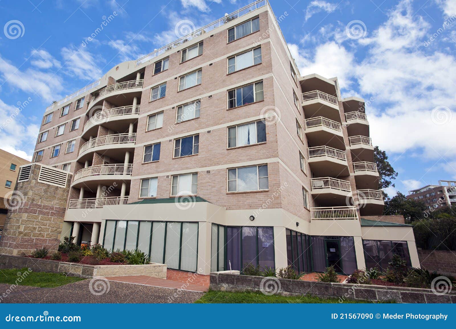 Modern block of units stock photo. Image of lifestyle - 21567090