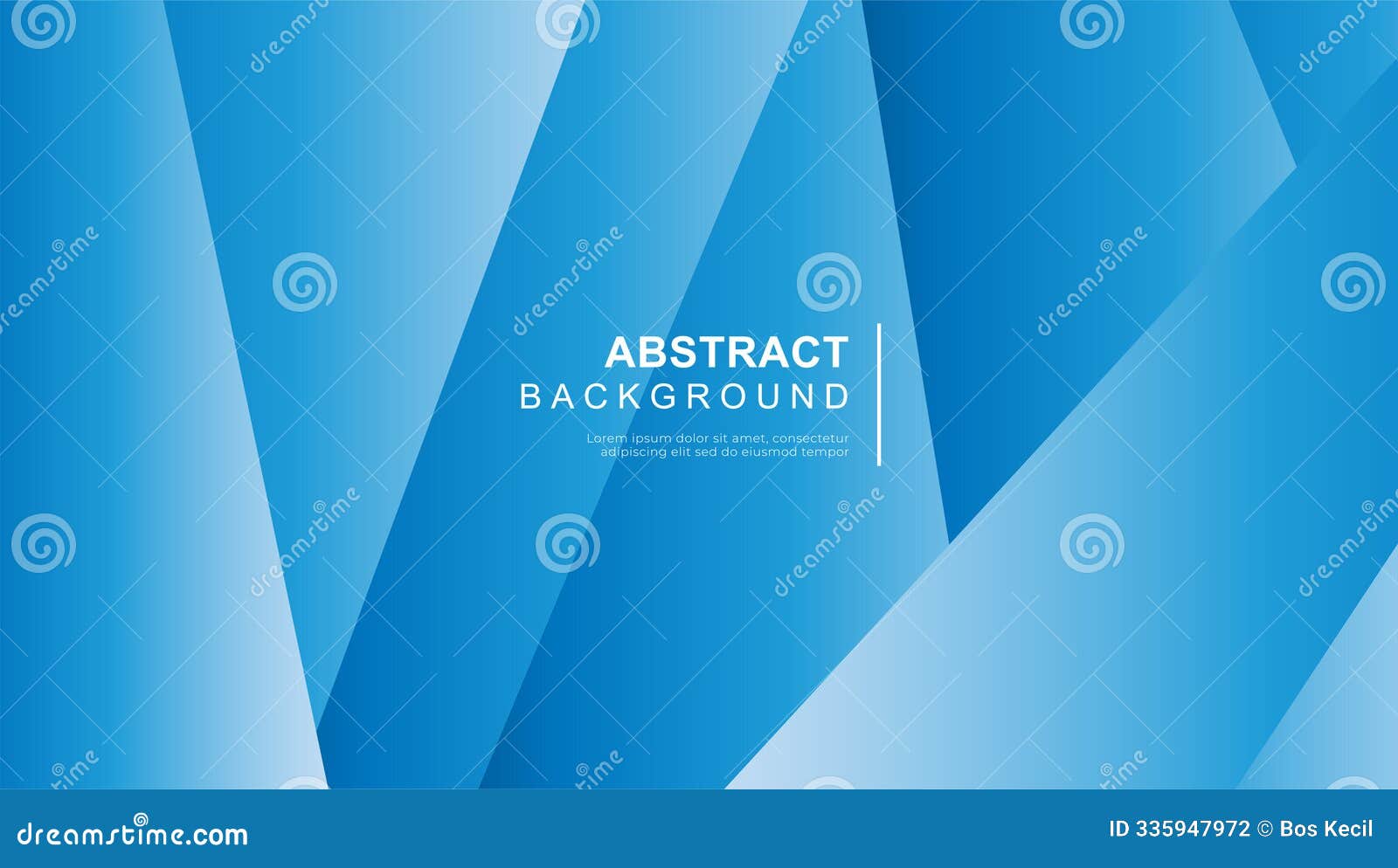Modern Blue Abstract Background Template Design Stock Illustration ...