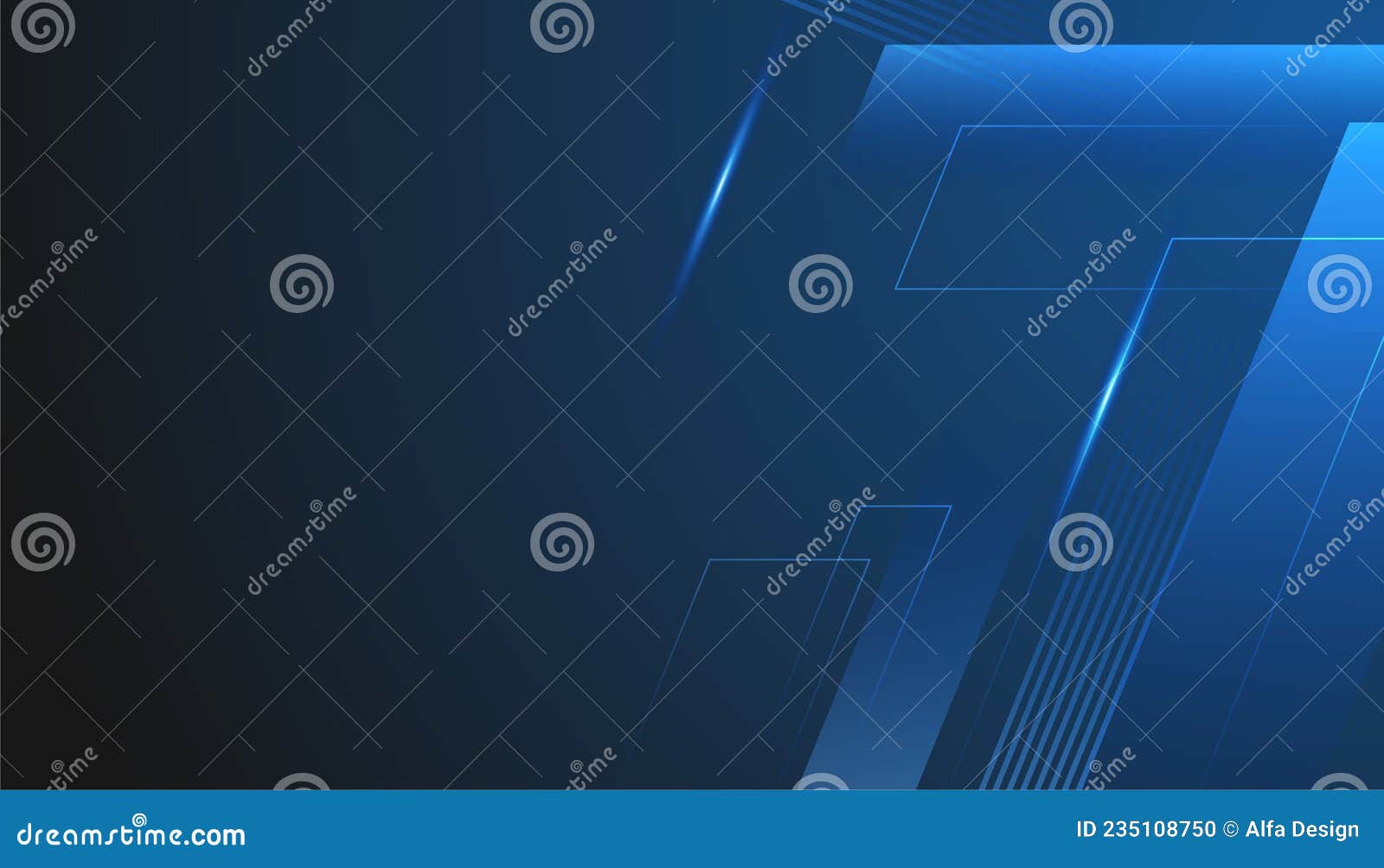 Modern Blue Abstract Business Presentation Background. Vector Abstract ...