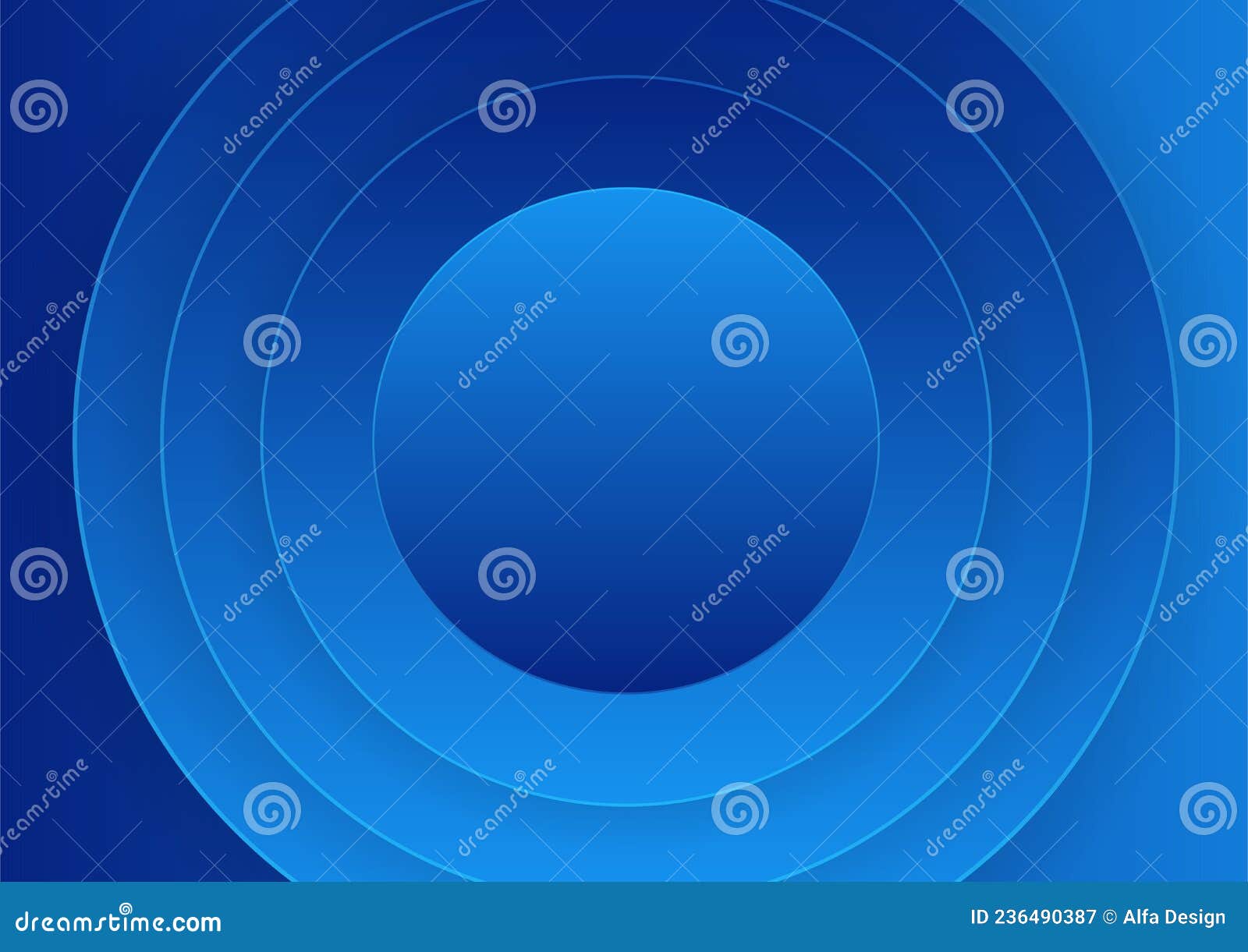 Modern Blue Abstract Circle Background Stock Illustration ...