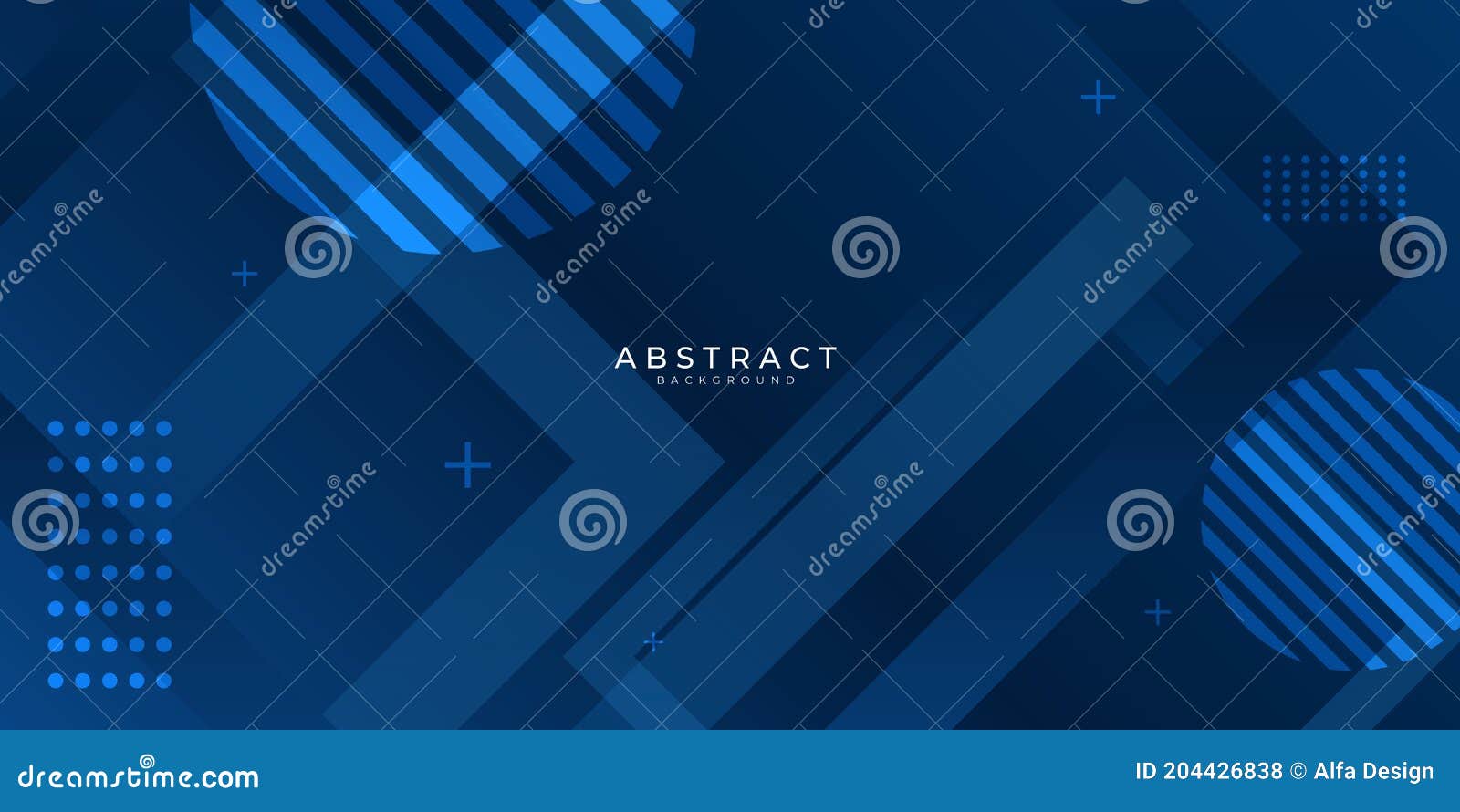 Modern Blue Abstract Presentation Background with Overlap Layered Light ...