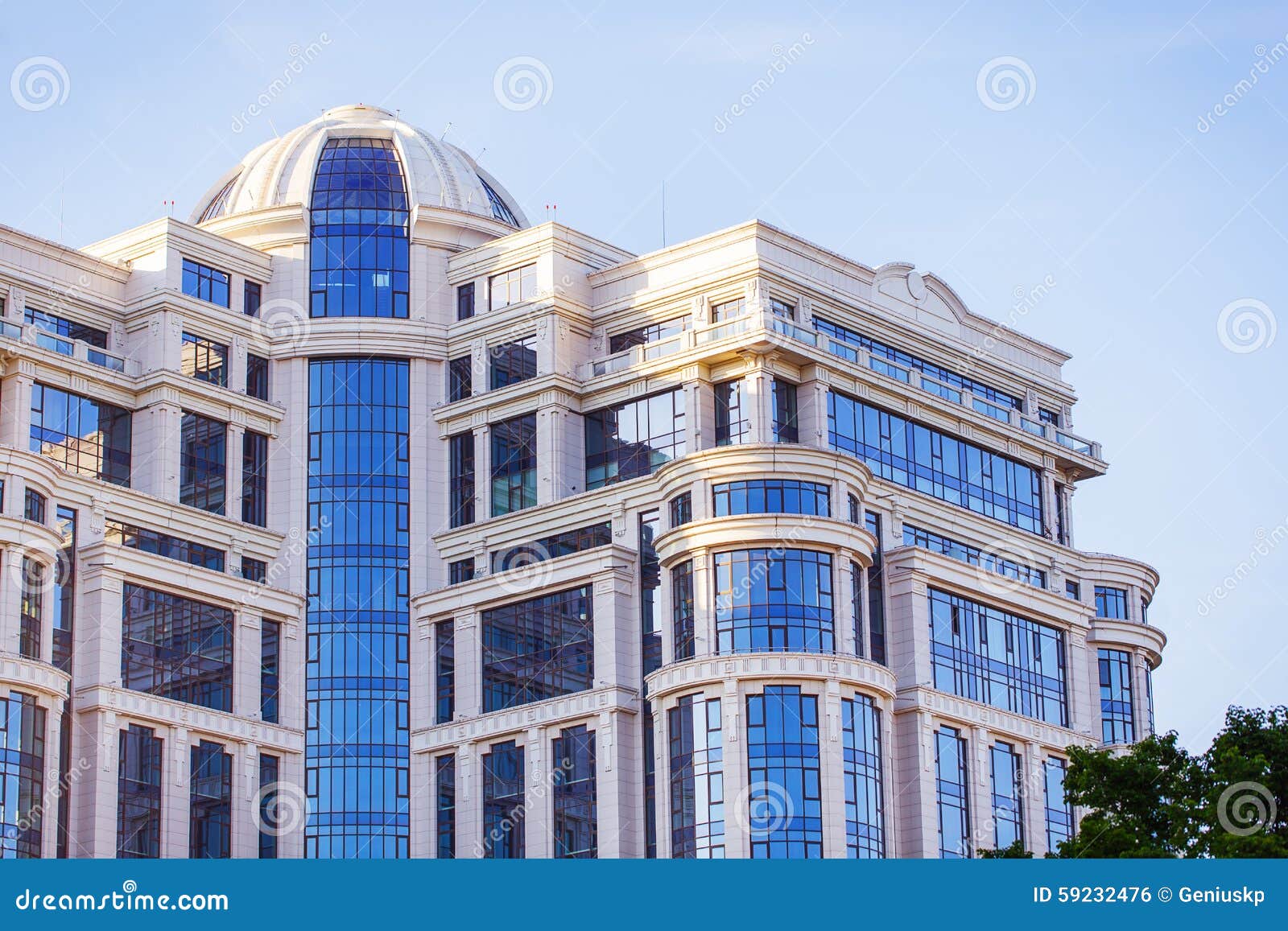 Modern Blue Apartment Building Stock Photo - Image of equipment ...