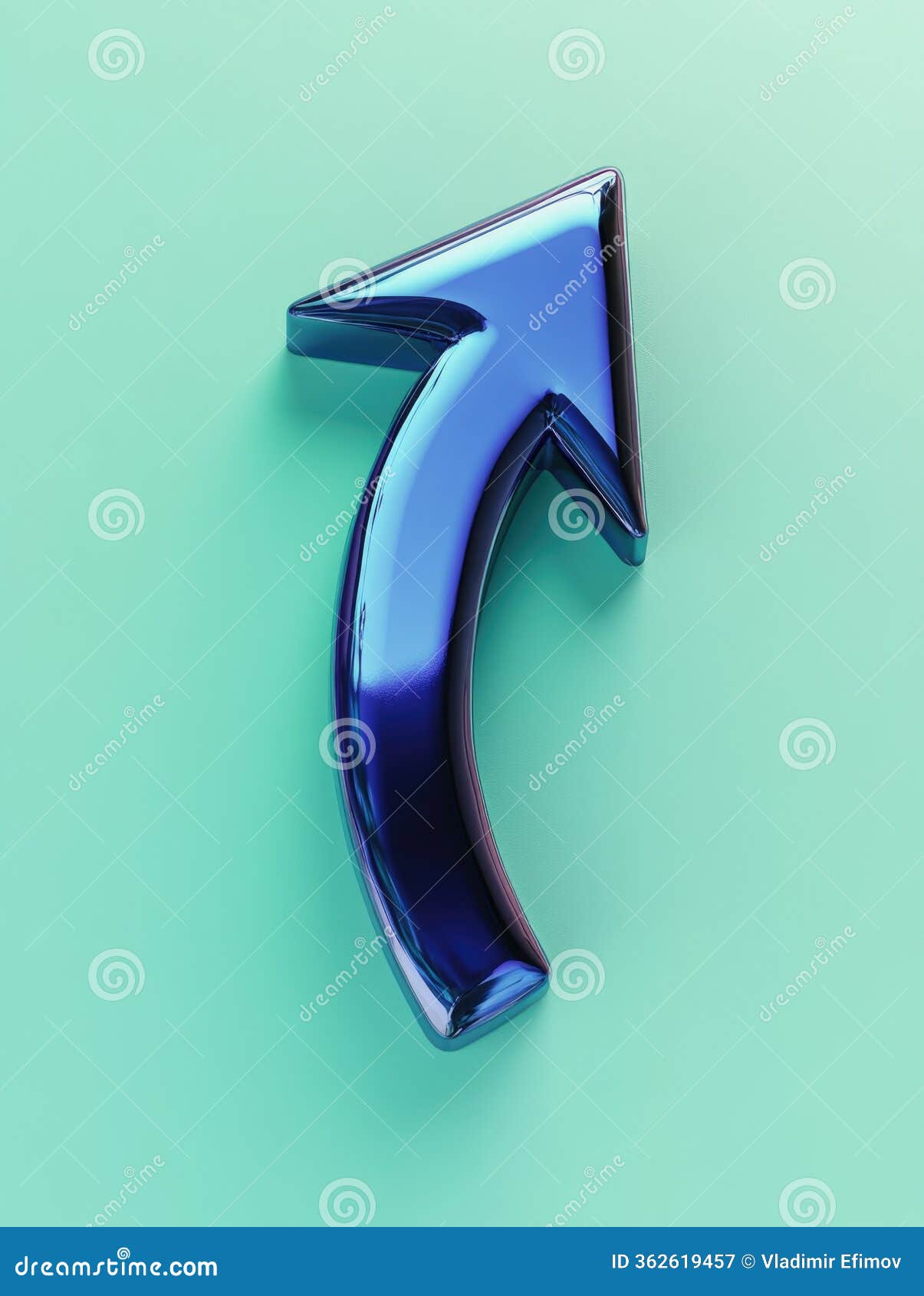 Modern Blue Arrow Sign stock illustration. Illustration of digital ...