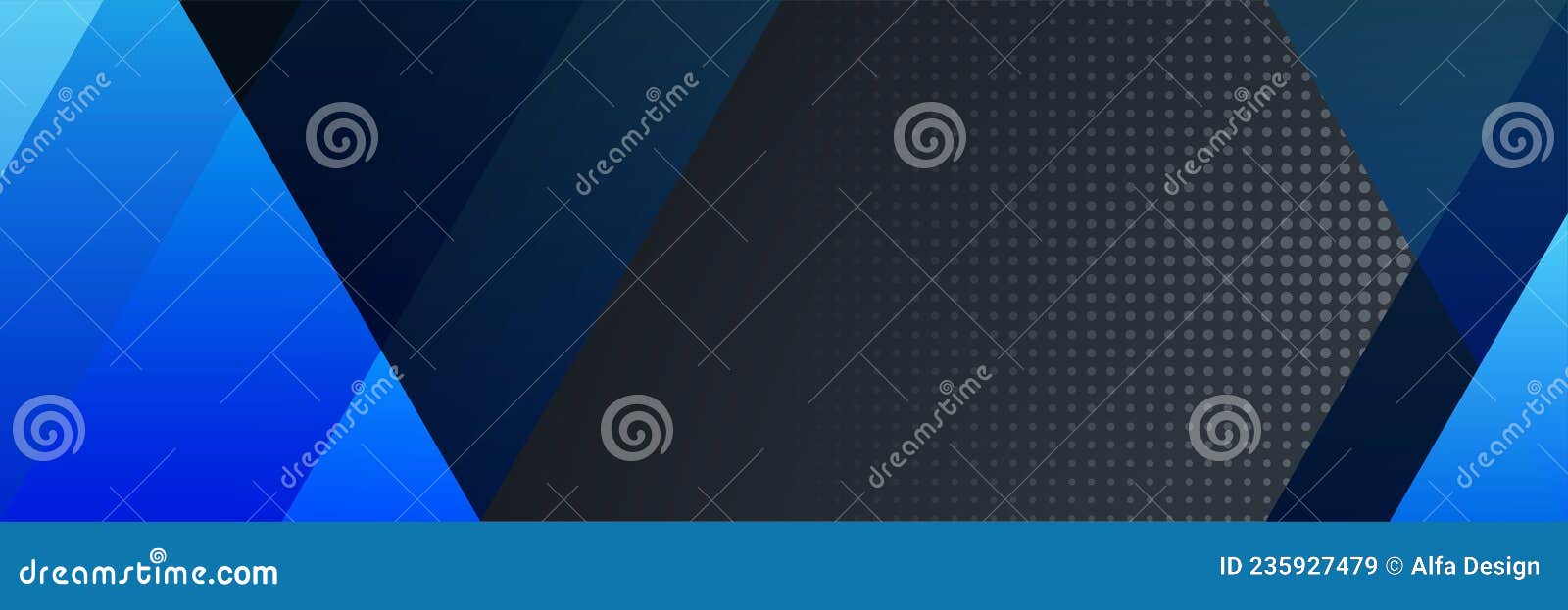 Modern Blue Background Banner. Vector Abstract Graphic Design Banner ...