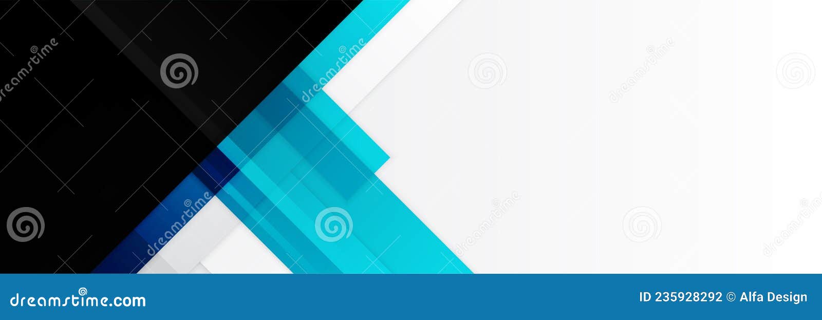 Modern Blue Banner Background. Vector Abstract Graphic Design Banner ...