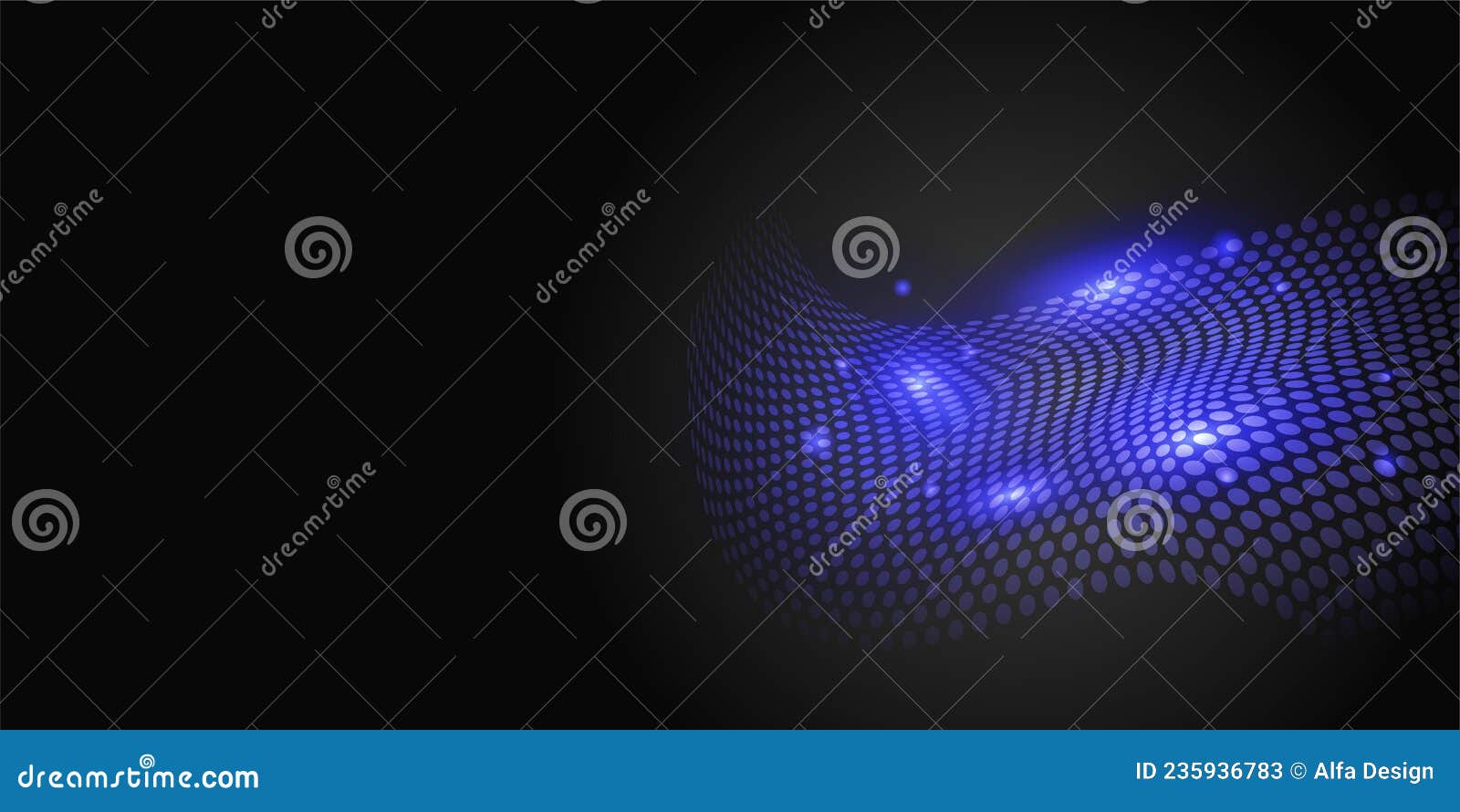 Modern Blue and Black Technology Digital Abstract Background. Vector ...