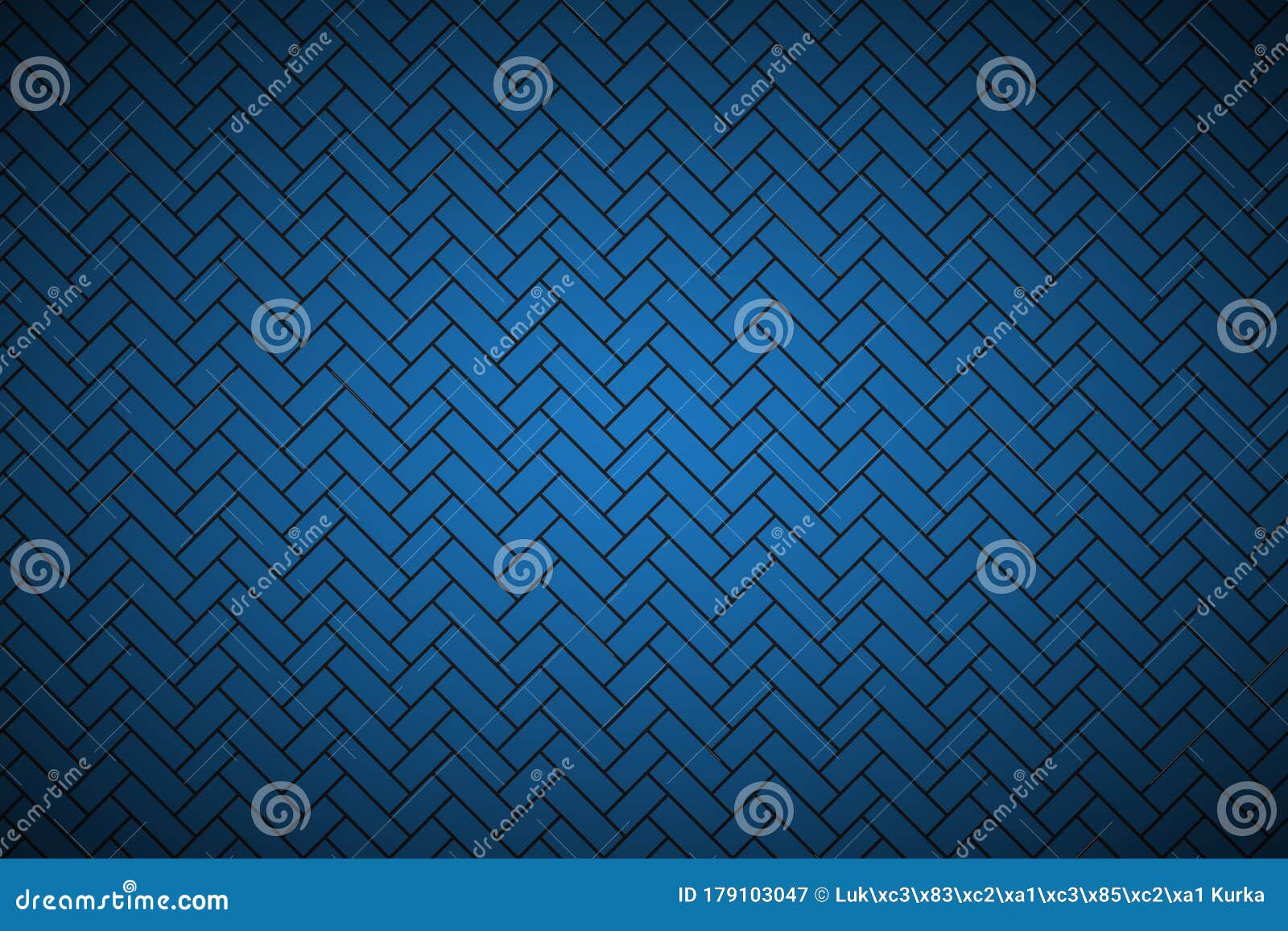 Modern Blue Brick Pattern. Seamless Tile Pattern Stock Vector ...
