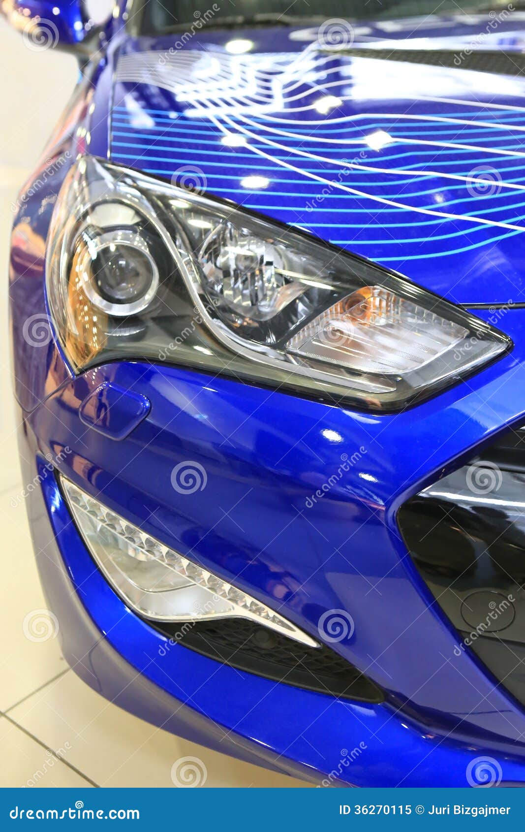 Modern blue car stock image. Image of contemporary, machine - 36270115