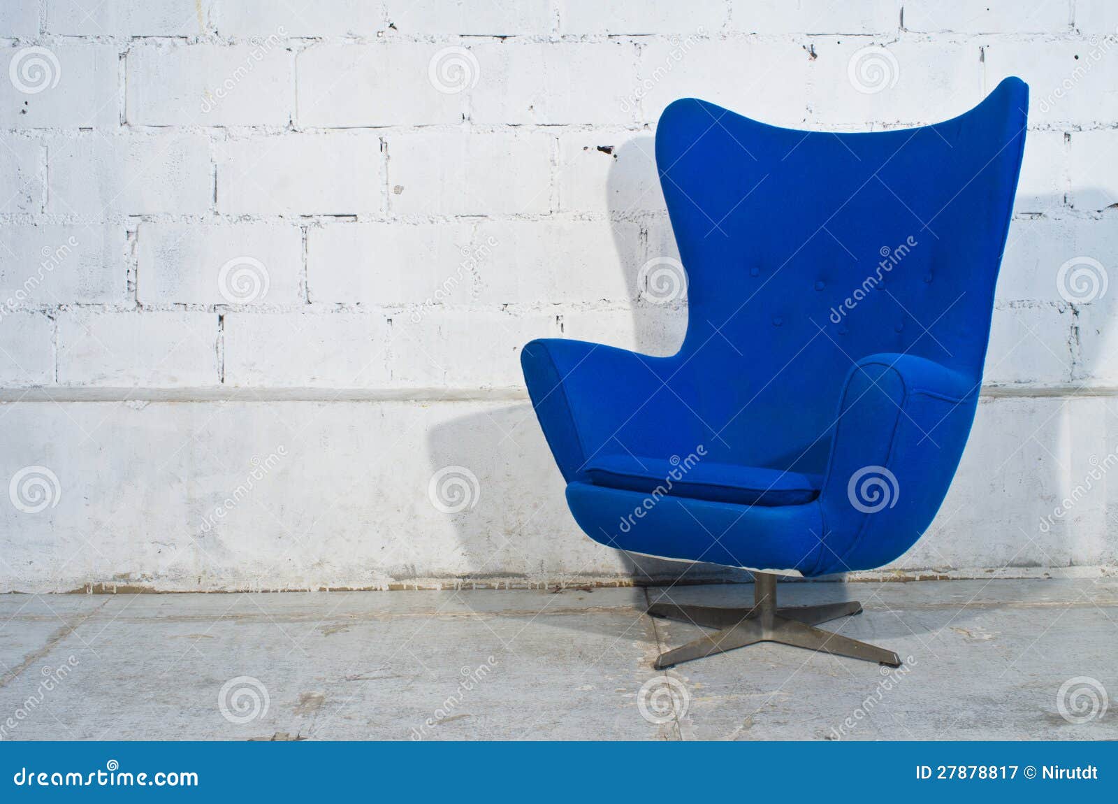 Modern blue chair stock image. Image of furniture, luxurious - 27878817