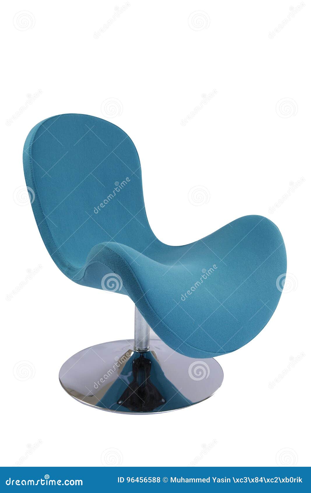 Modern Blue Chair stock photo. Image of architecture - 96456588