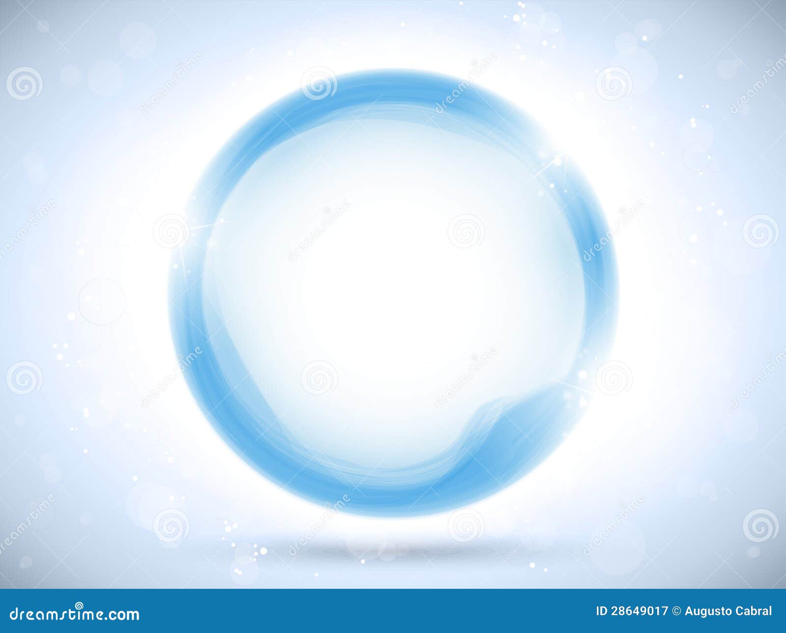 Modern Blue Circle Glowing Effects Stock Illustration - Illustration of ...