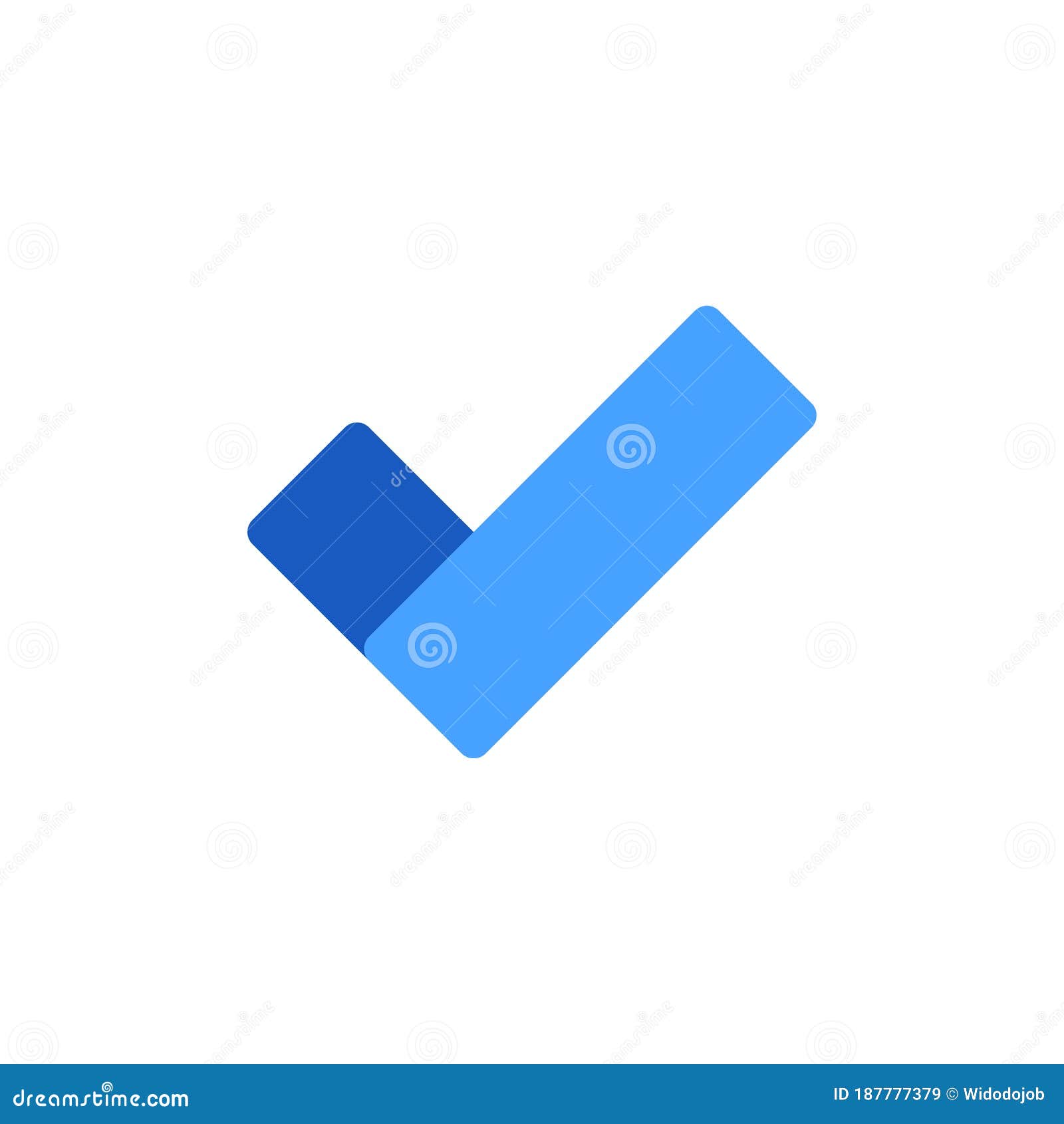 Modern Blue Confirm Check Icon Stock Vector - Illustration of design ...