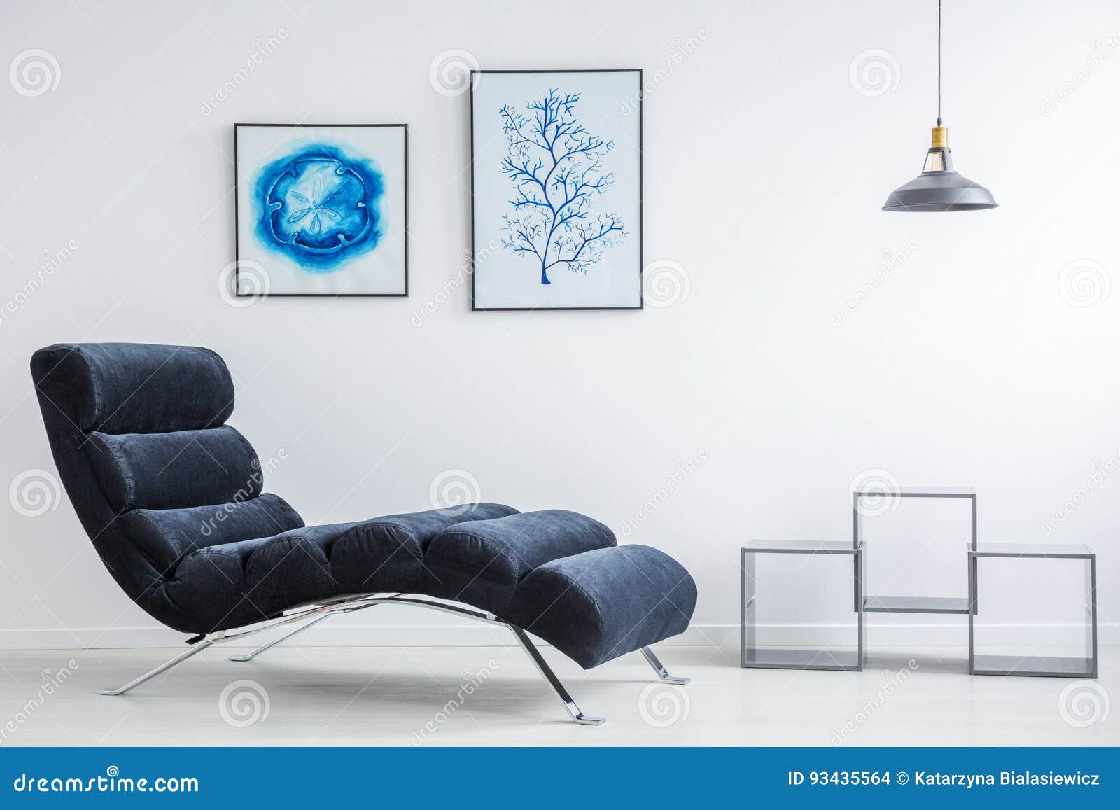 Modern blue couch stock photo. Image of graphic, luxury - 93435564