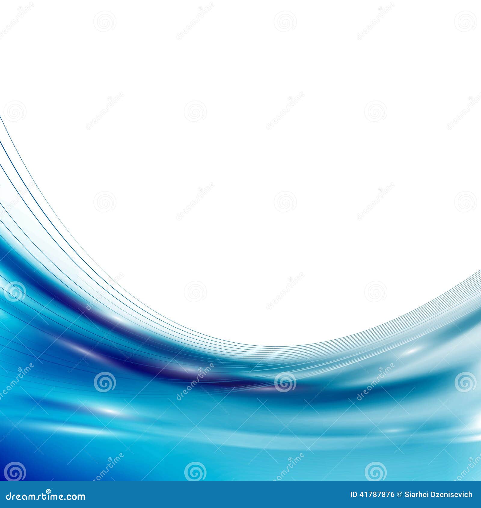 Modern Blue Energy Wave Abstract Background Stock Vector - Illustration ...