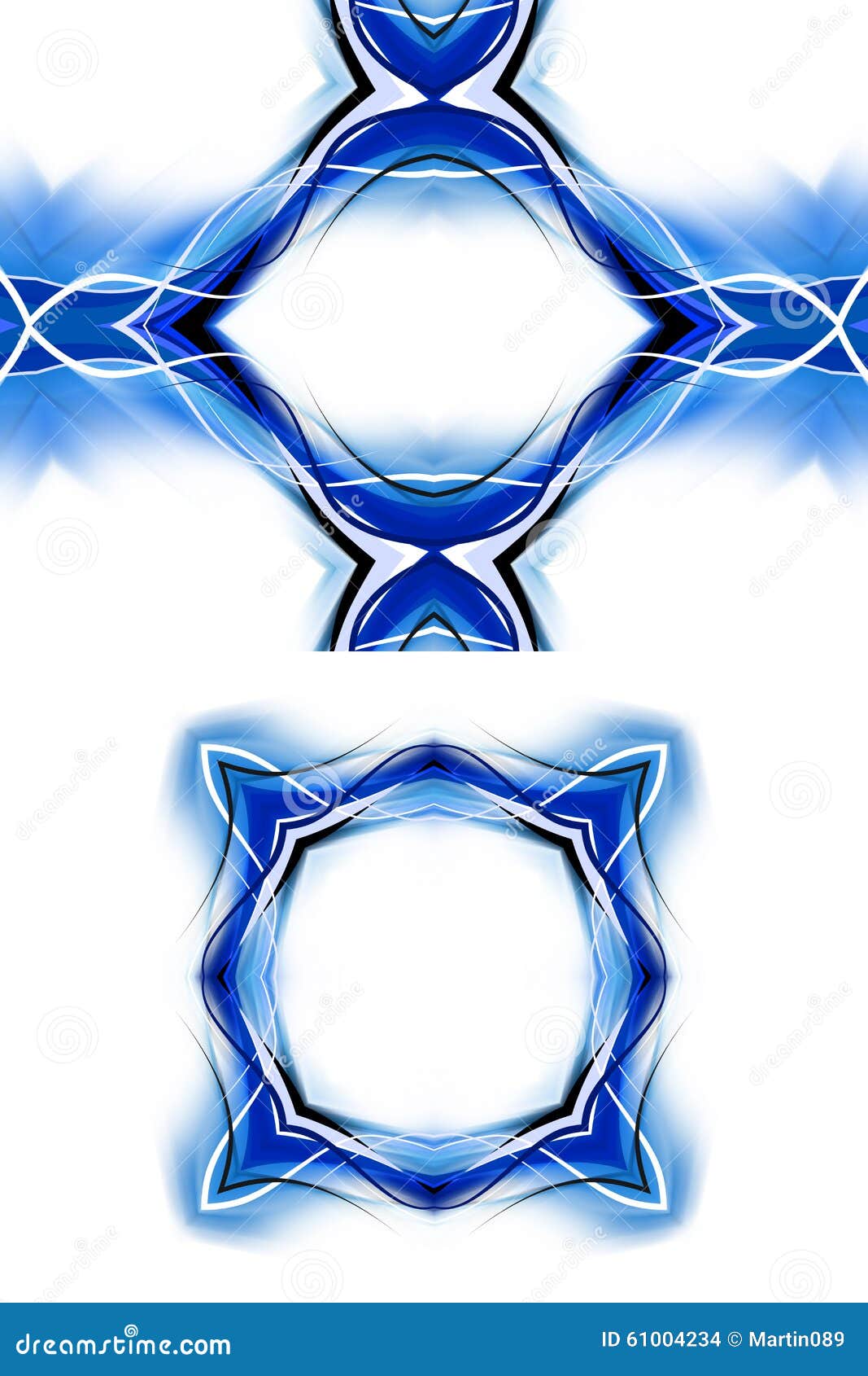 Modern blue frame stock illustration. Illustration of curve - 61004234