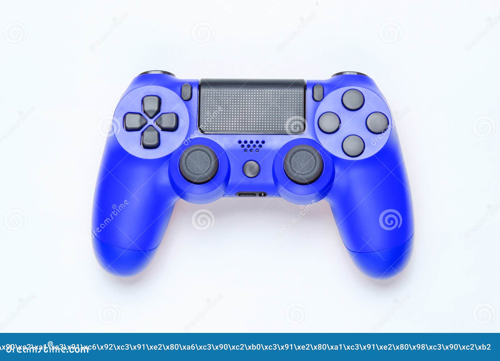 Modern blue gamepad stock image. Image of controller - 142966361