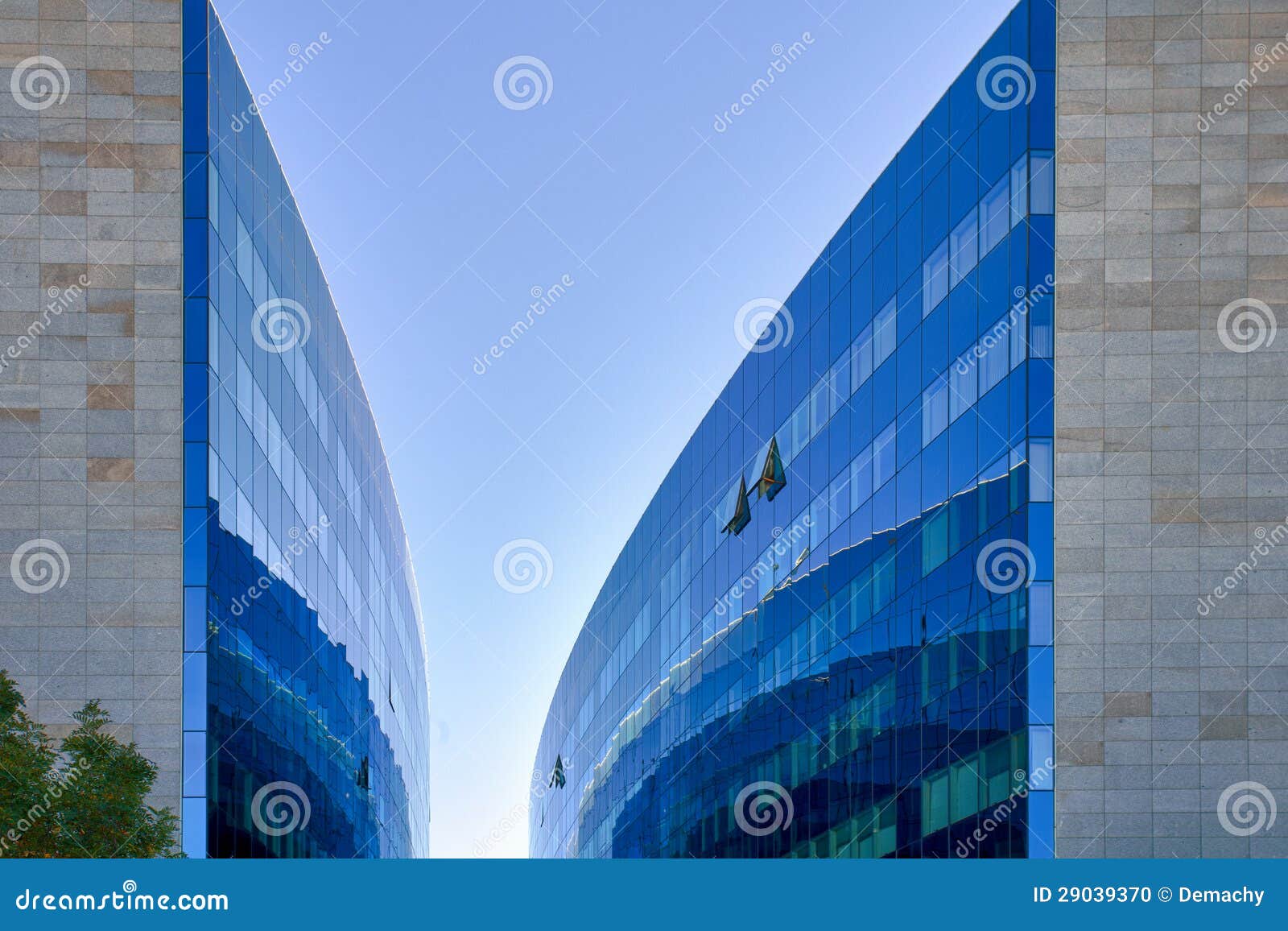 Modern Blue Glass Building stock photo. Image of life - 29039370