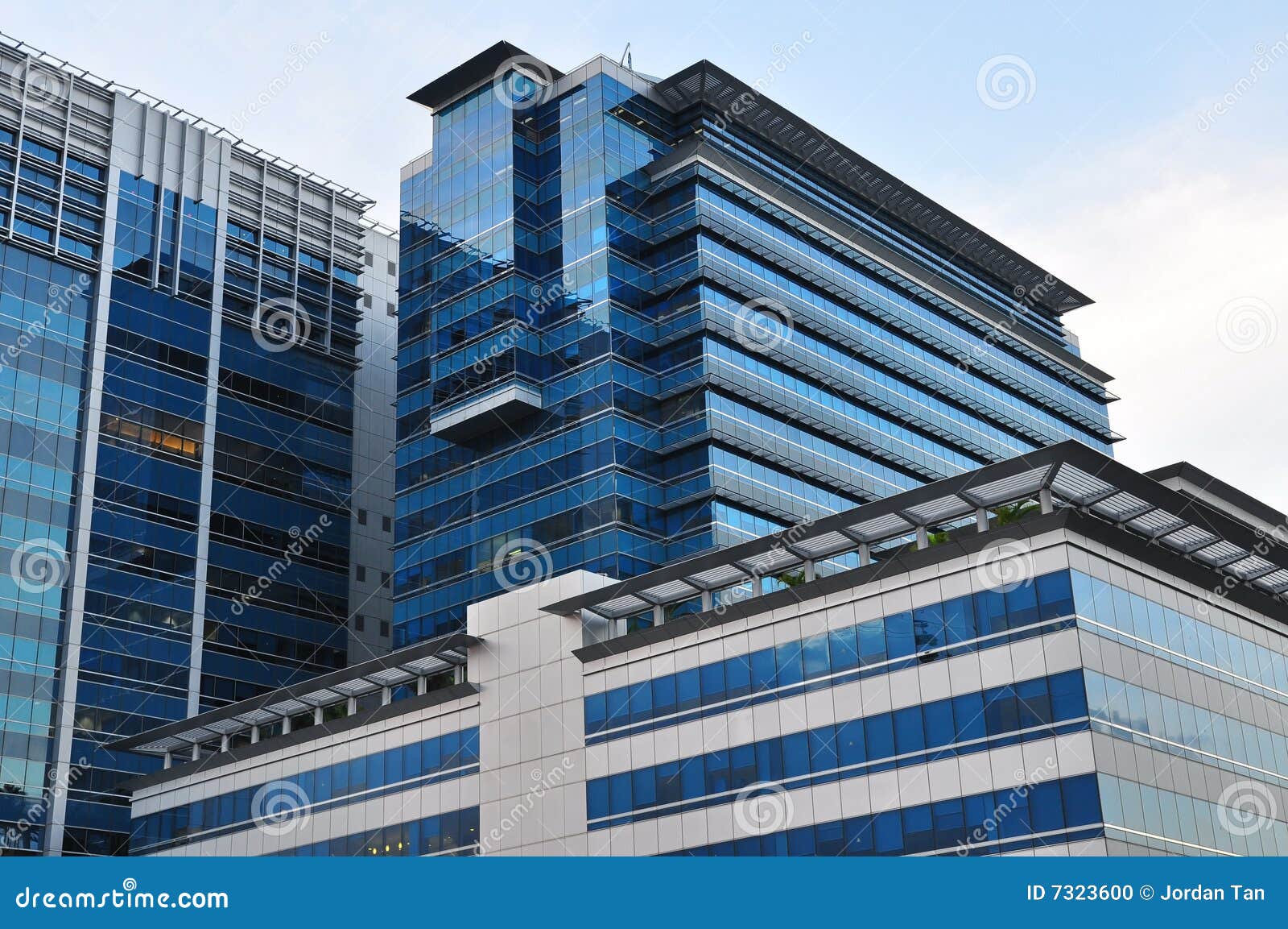Modern blue glass building stock photo. Image of detail - 7323600