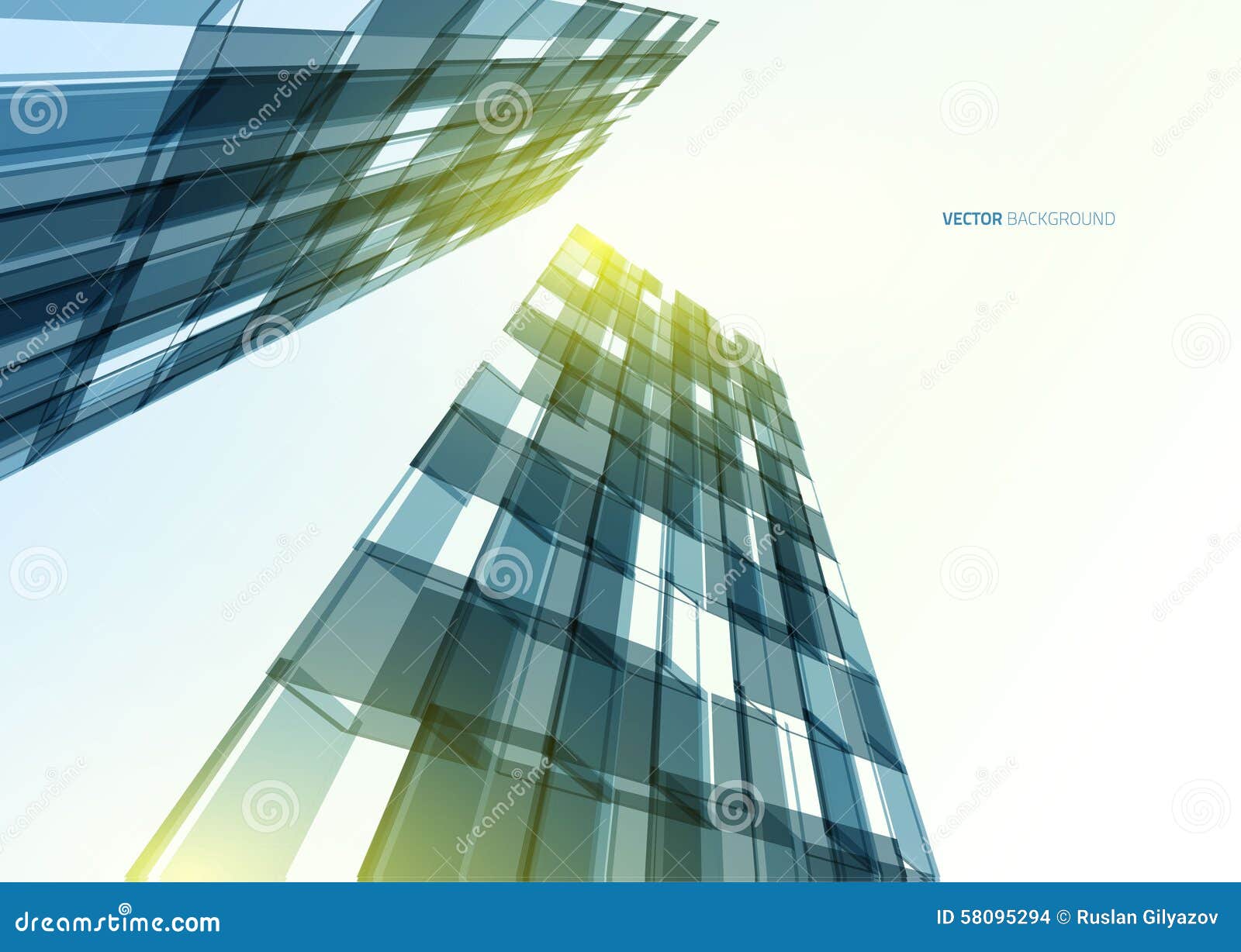 Glass Wall Template Partition Showcase Window Cartoon Vector ...