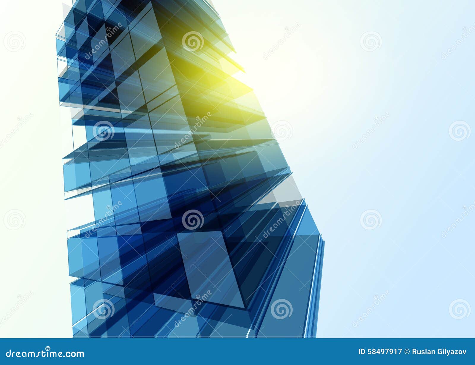 Glass Wall Template Partition Showcase Window Cartoon Vector ...
