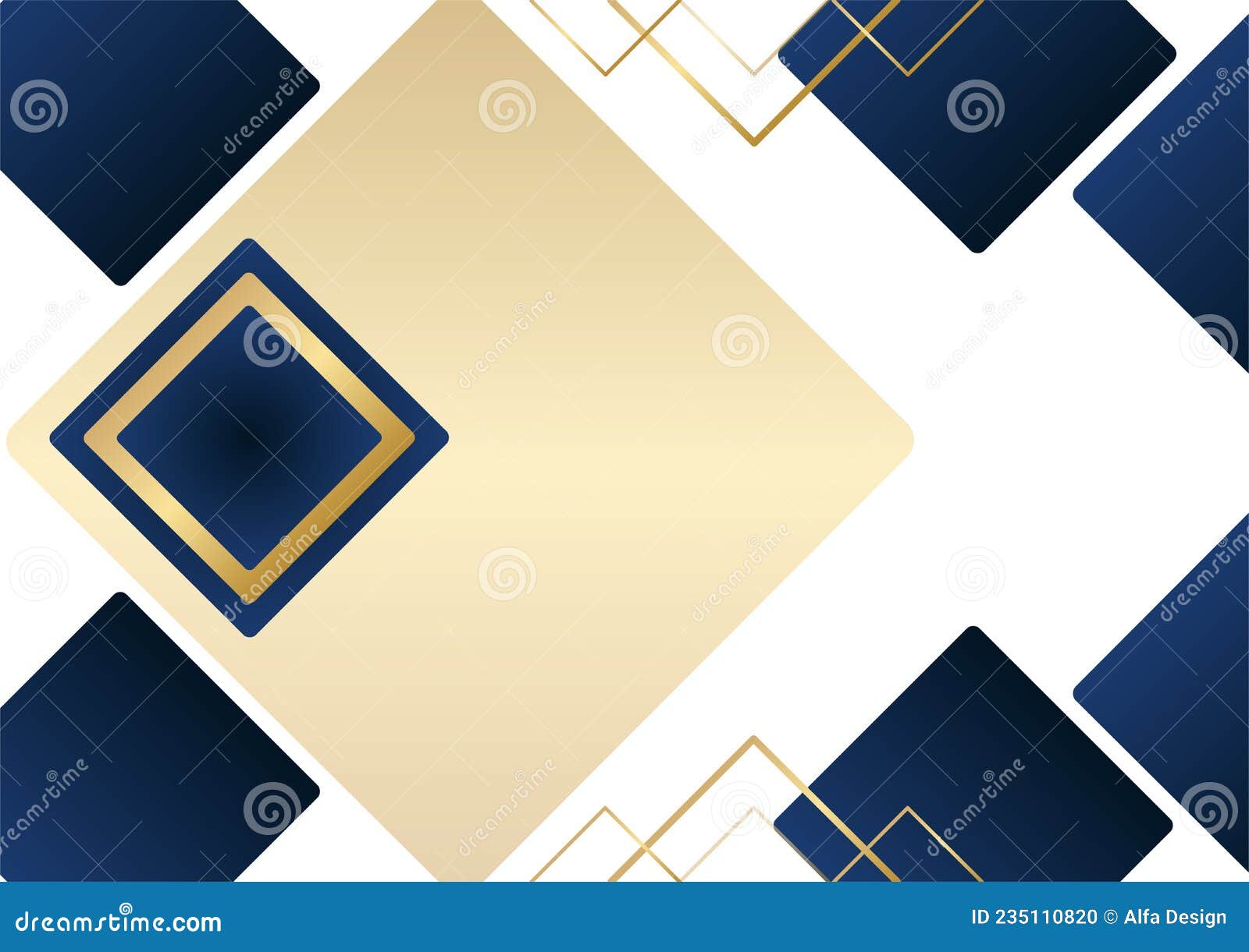 Modern Blue and Gold Abstract Background. Vector Abstract Graphic ...