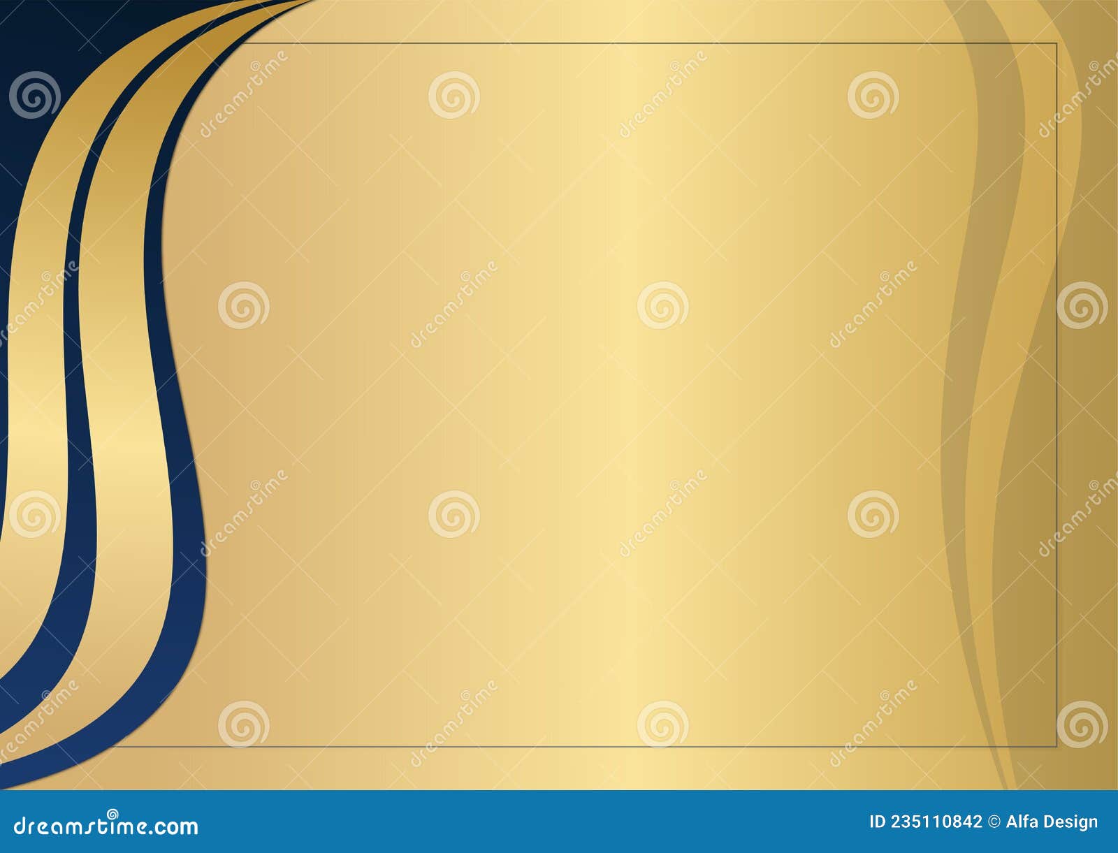 Modern Blue and Gold Abstract Background. Vector Abstract Graphic ...