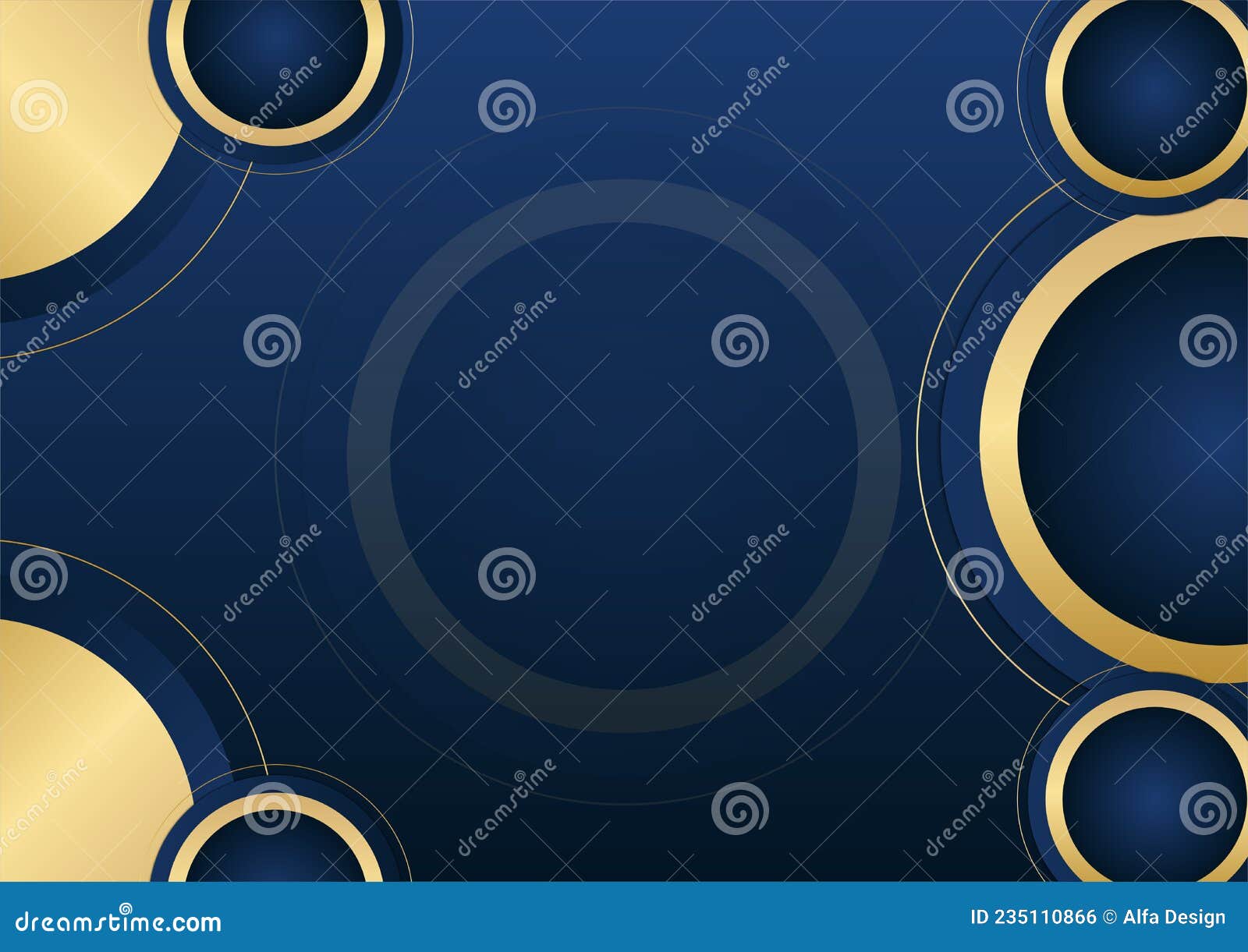 Modern Blue and Gold Abstract Background. Vector Abstract Graphic ...