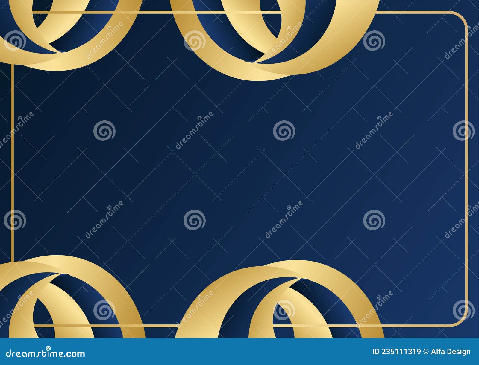Modern Blue and Gold Abstract Background. Vector Abstract Graphic ...