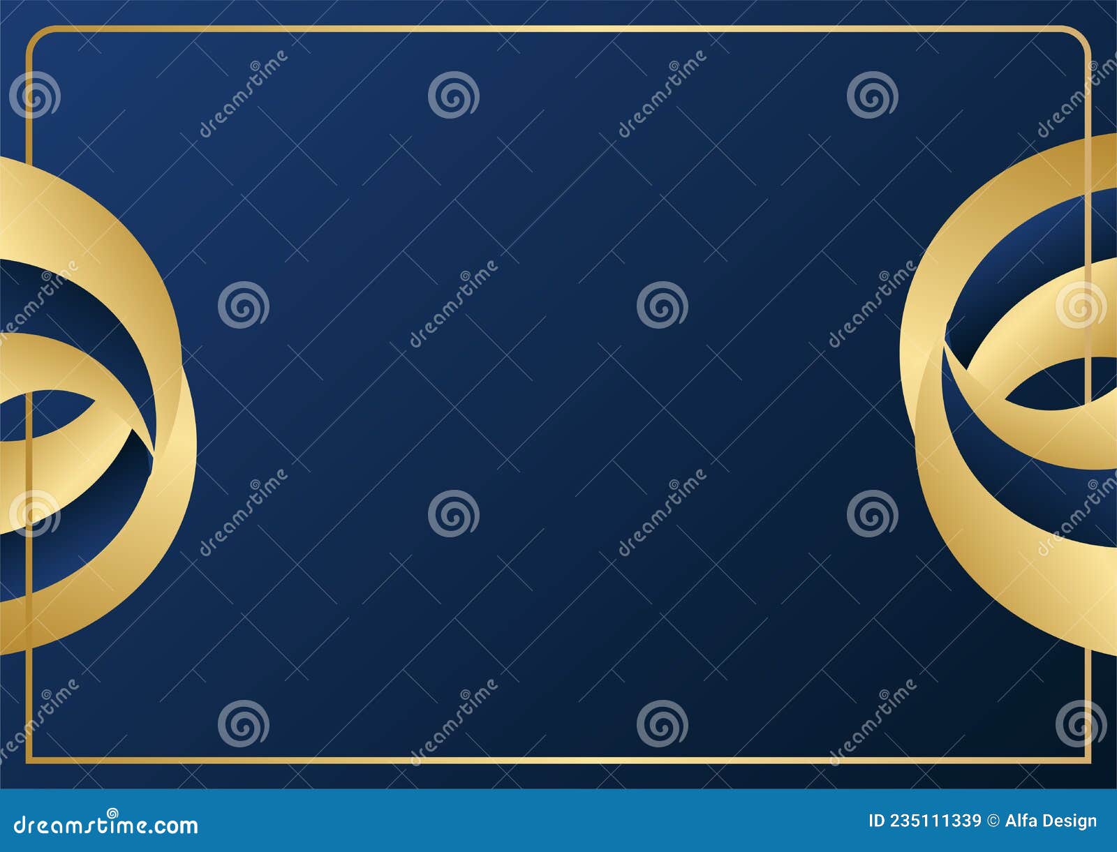 Modern Blue and Gold Abstract Background. Vector Abstract Graphic ...