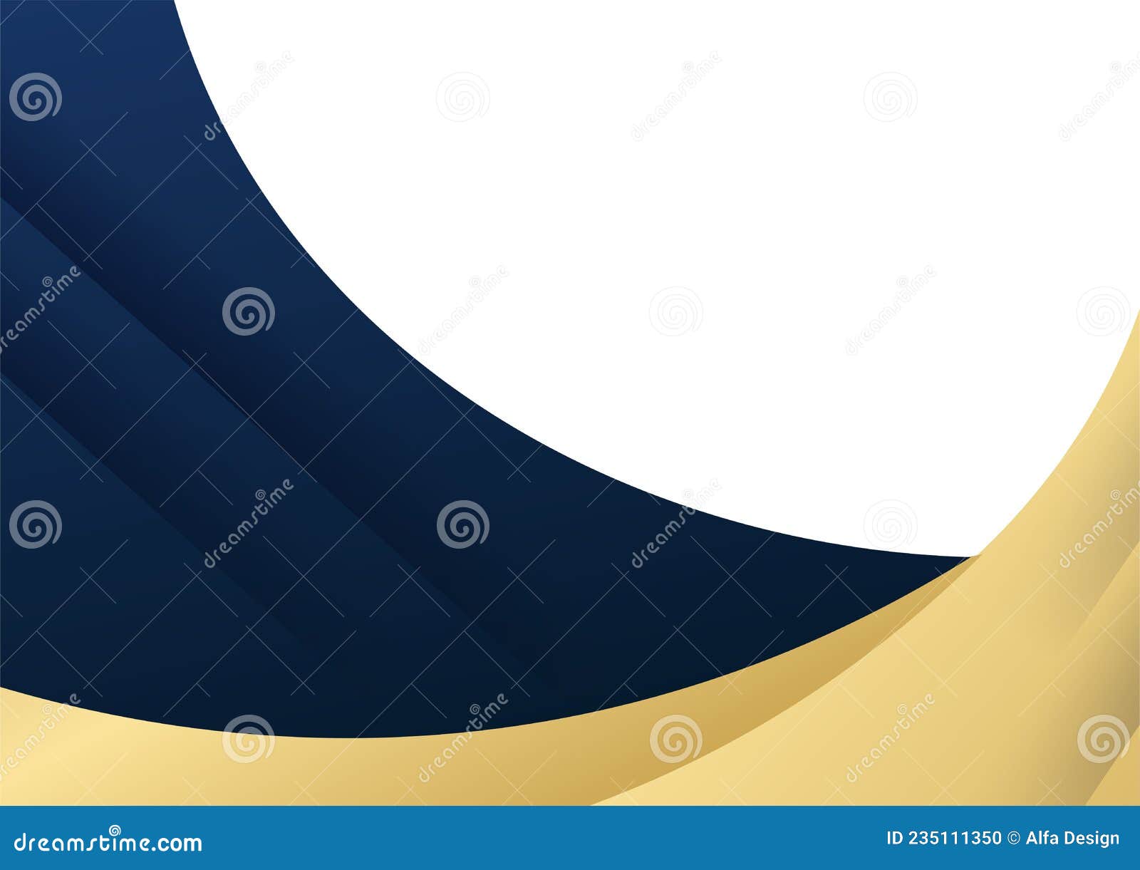 Modern Blue and Gold Abstract Background. Vector Abstract Graphic ...