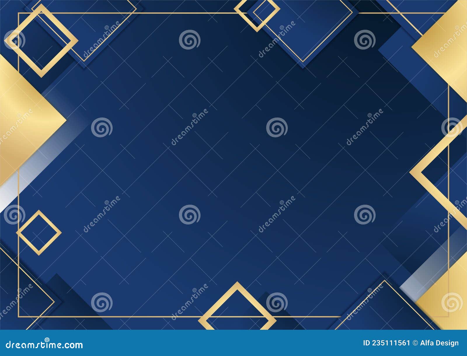 Modern Blue and Gold Abstract Background. Vector Abstract Graphic ...
